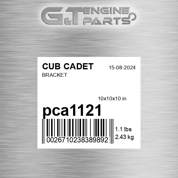 PCA1121 BRACKET fits CUB CADET (New OEM) - Walmart.com