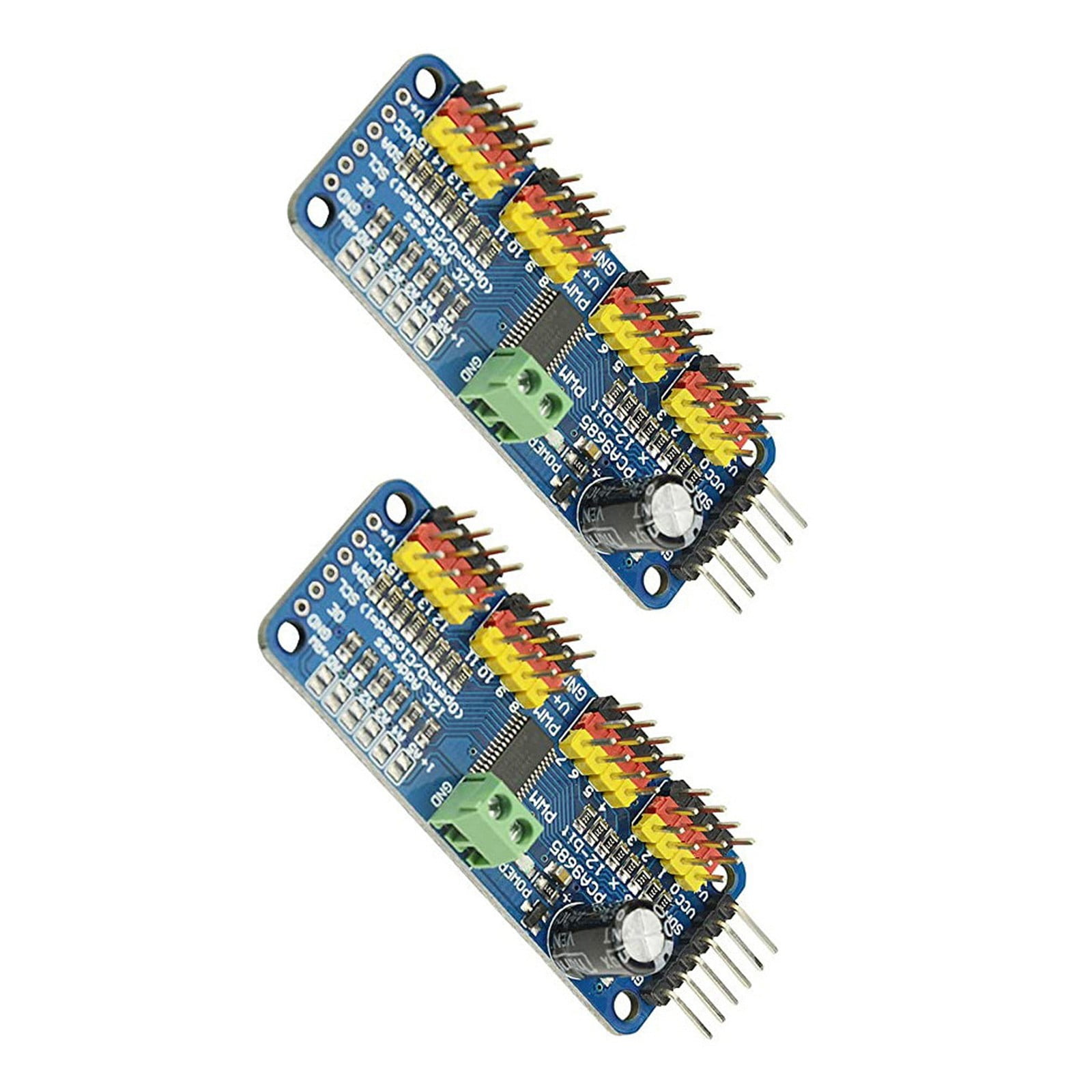 PCA9685 16 Channel 12 Bit Servo Motor Driver Board I2C Module for Robotics Education Mechanical ...
