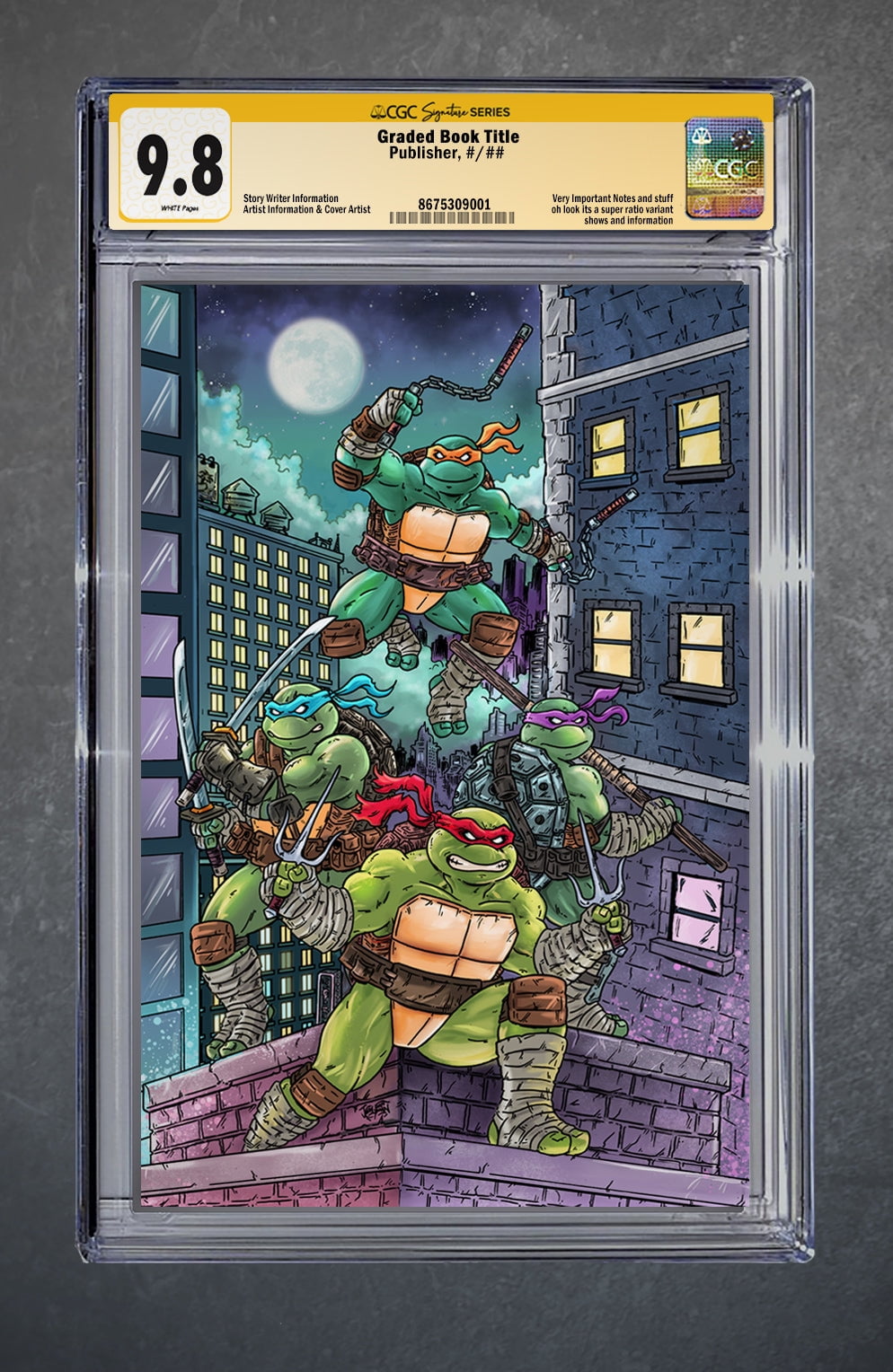 PCB HOBBY TEENAGE MUTANT NINJA TURTLES #6 JOSH C LYMAN SPOT COLOR ...