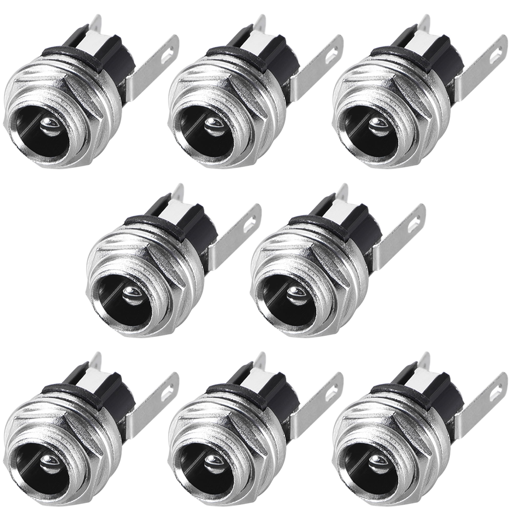 PCB Mount DC Connector Audio Video Socket DC025M 3 Pin Female 5.5mmx2 ...