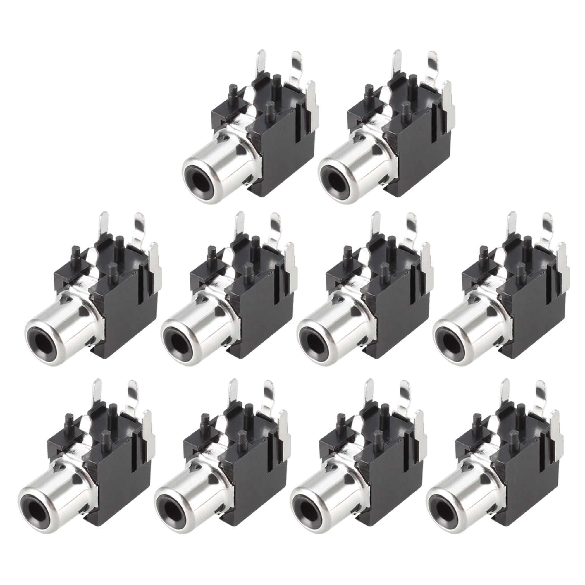 PCB Panel Mount Single RCA Socket Female Jack Audio Video AV Connector ...