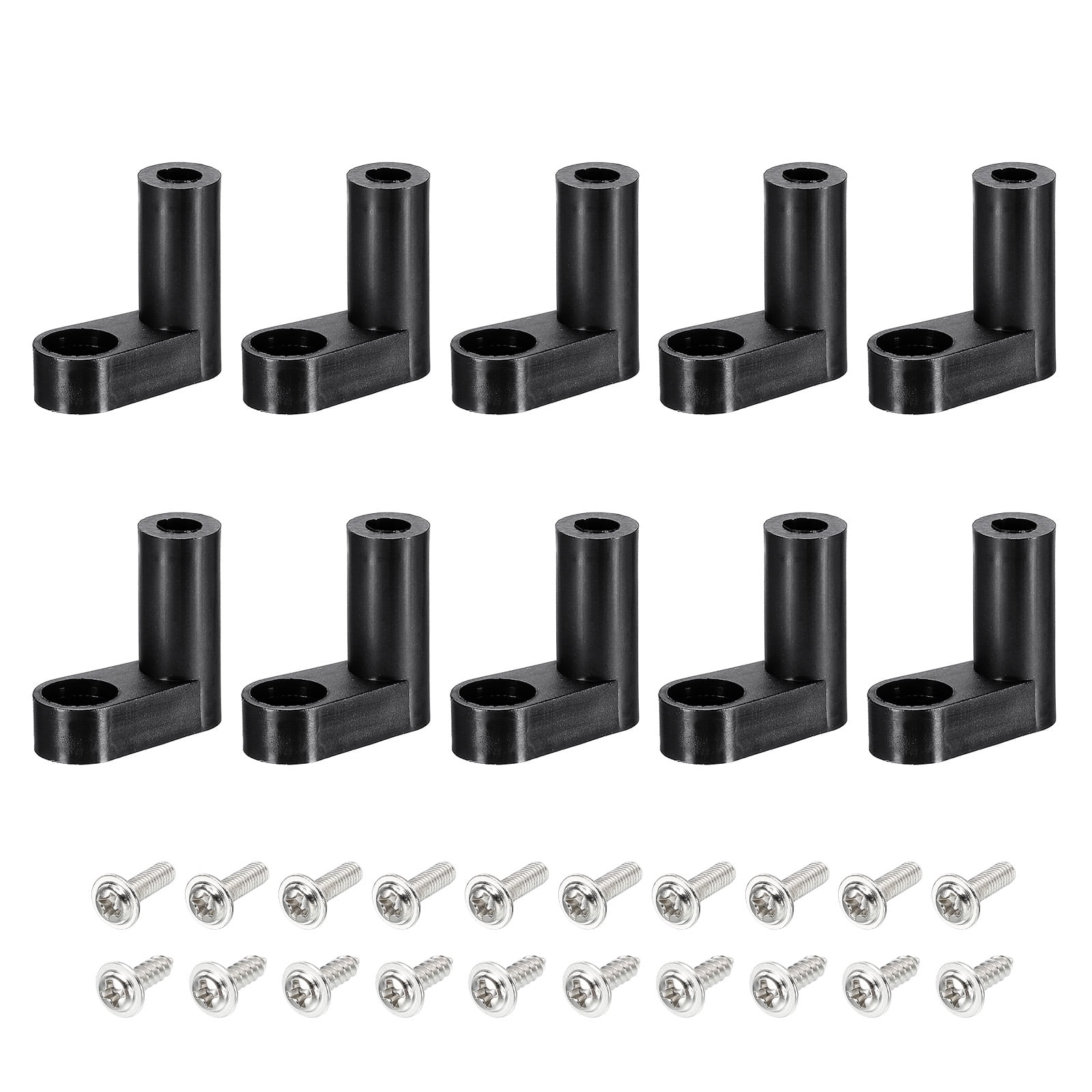 PCB Plastic Fixed Feet Circuit Board Standoff Black Mounting Spacer ...