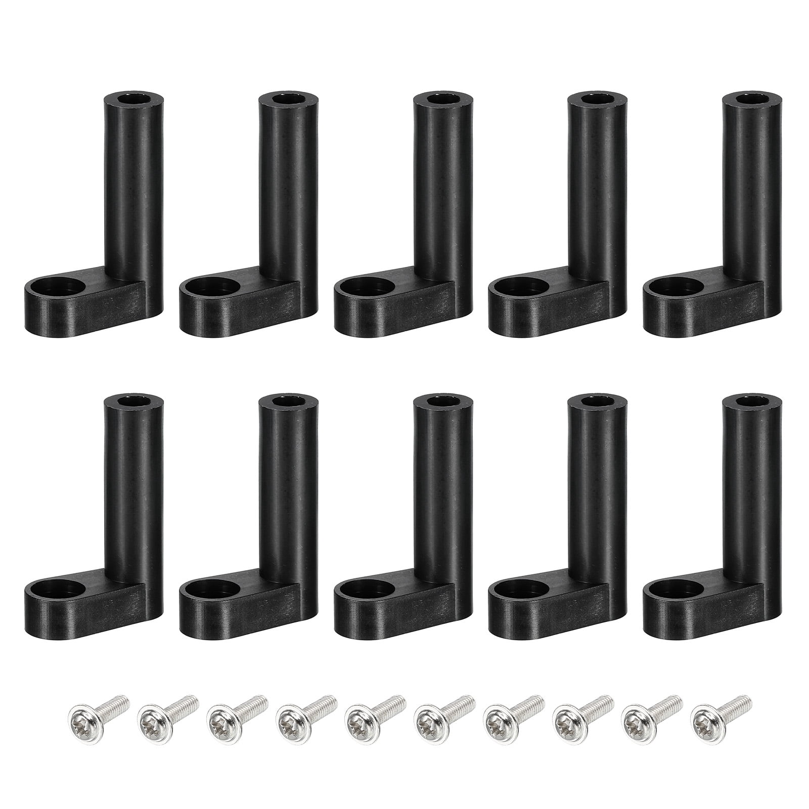 PCB Plastic Fixed Feet Circuit Board Standoff Black Mounting Spacer ...