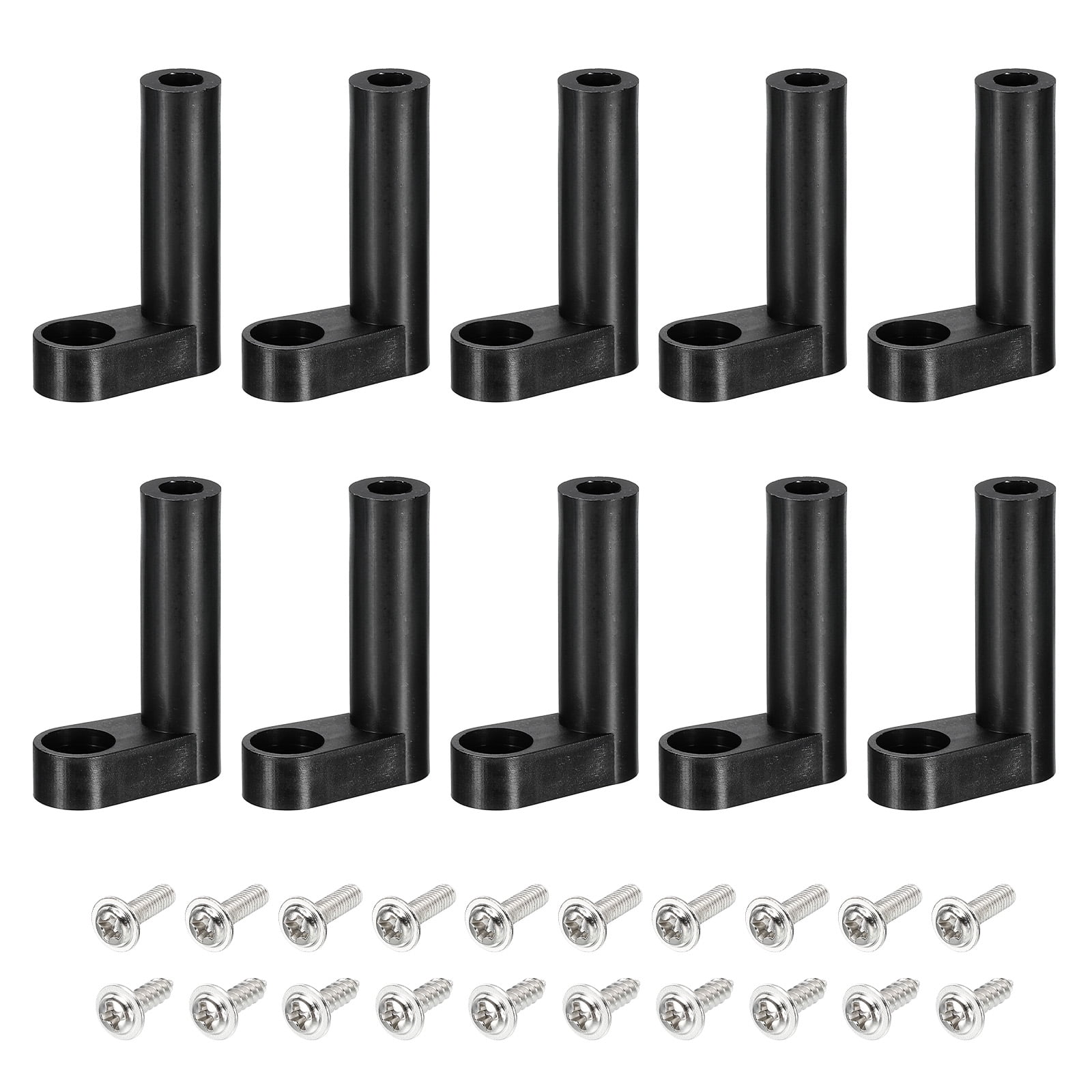 PCB Plastic Fixed Feet Circuit Board Standoff Black Mounting Spacer ...