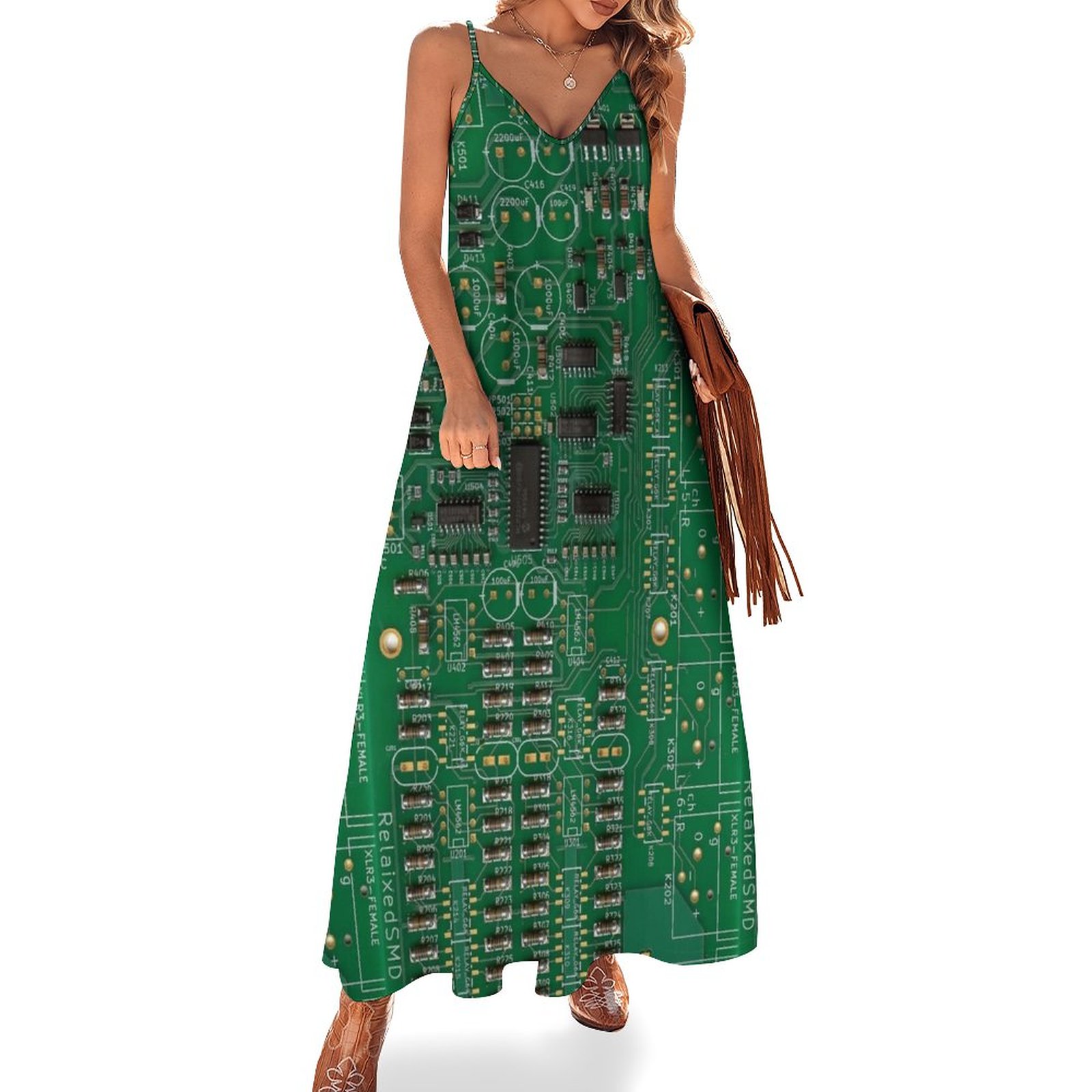 PCB Printed Circuit Board Sleeveless Dress women's luxury party dress ...