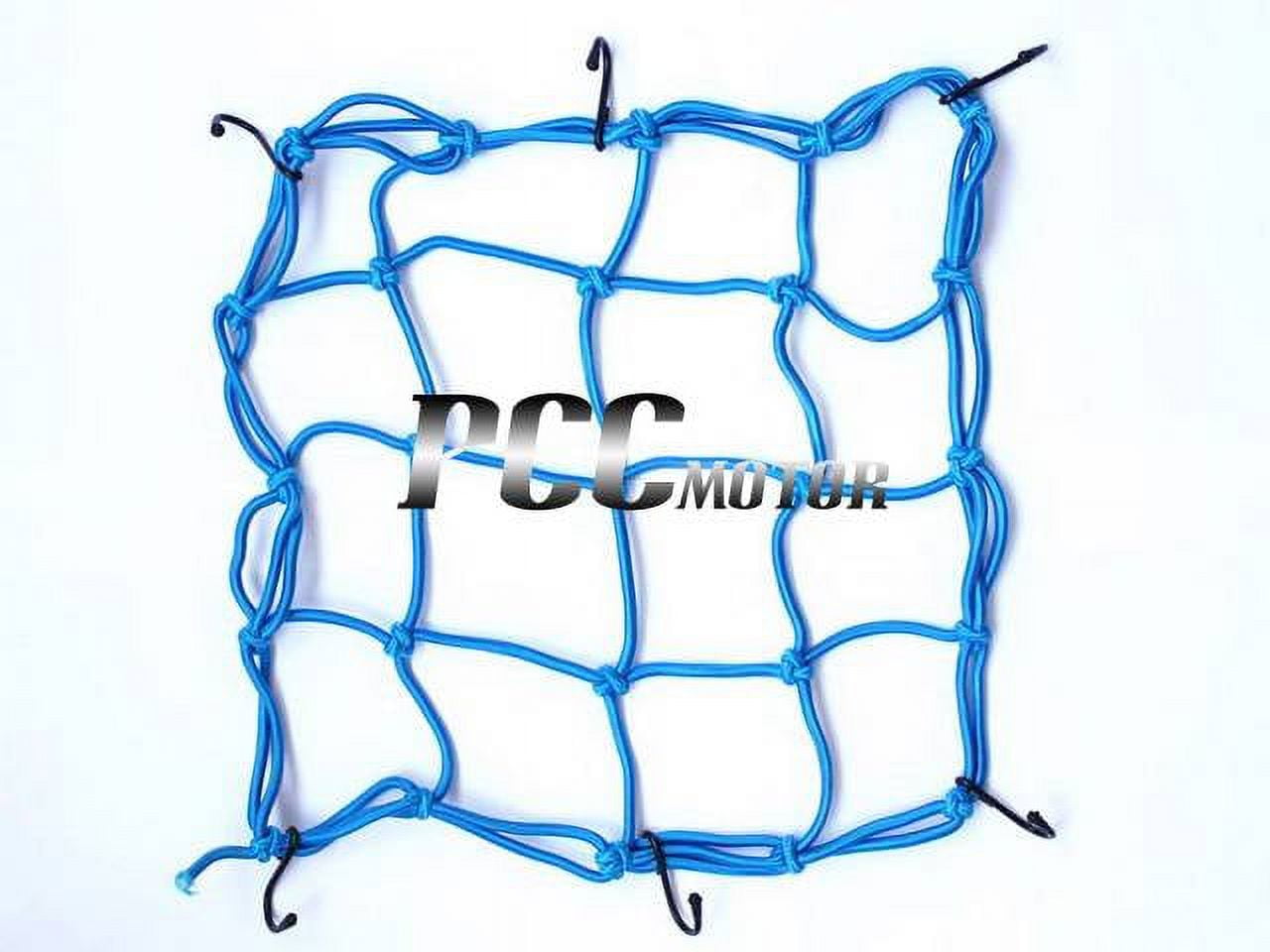 PCC MOTOR 15'' X 15'' Motorcycle Bike ATV Cargo Net Bungee Carrier ...