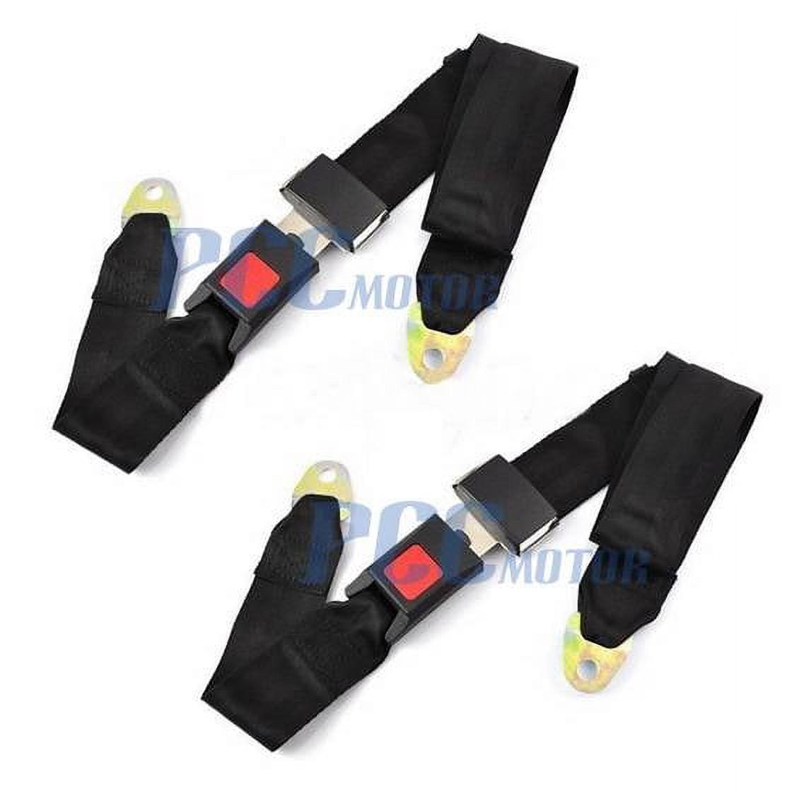 PCC MOTOR 2 Set Two point Seat Saftey Belt Harness Kit GoKart UTV SingleDouble BT11-2PC ...