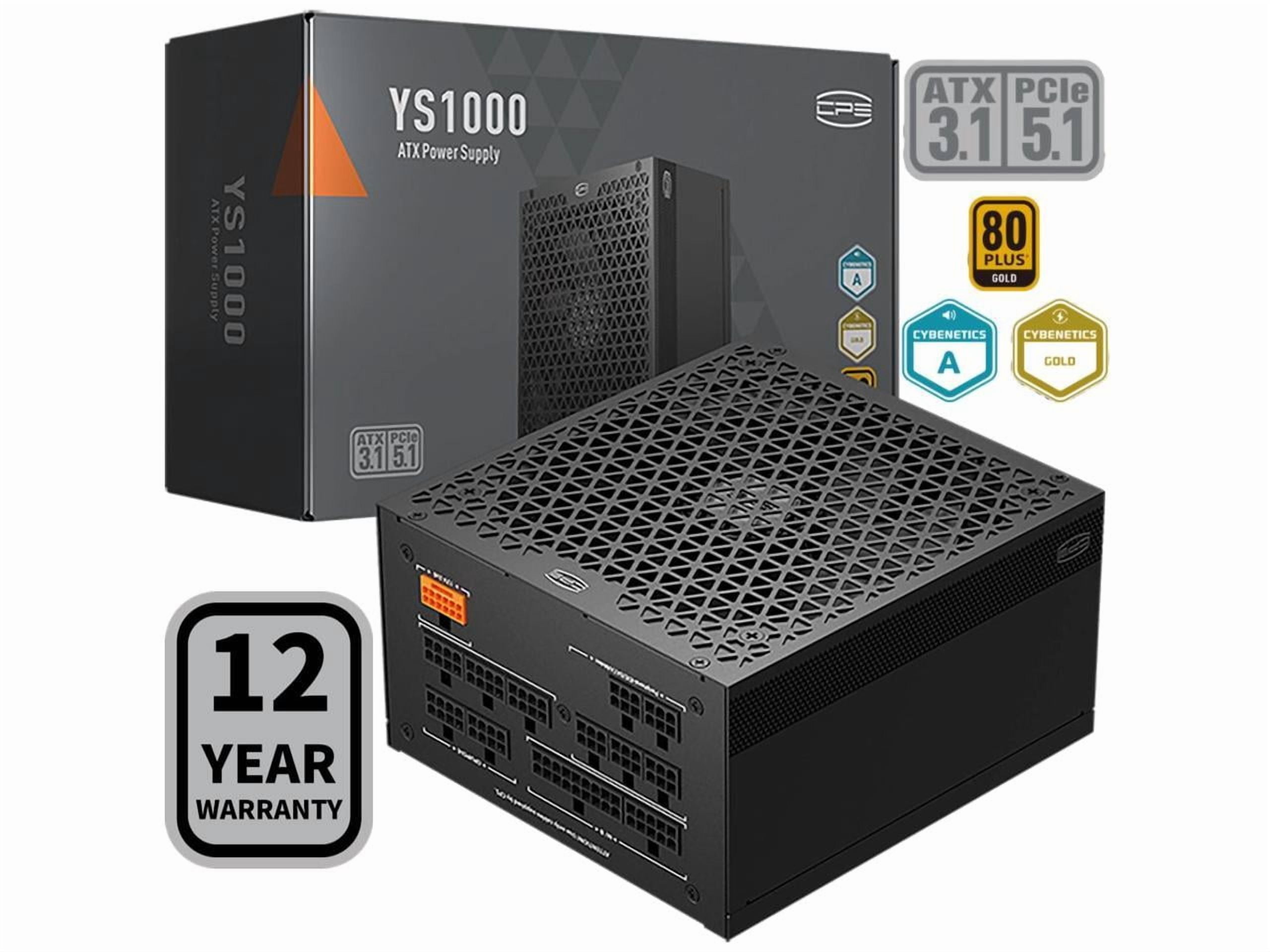 PCCOOLER CPS YS1000 Power Supply, 1000W 80 Plus Gold Certified Fully ...