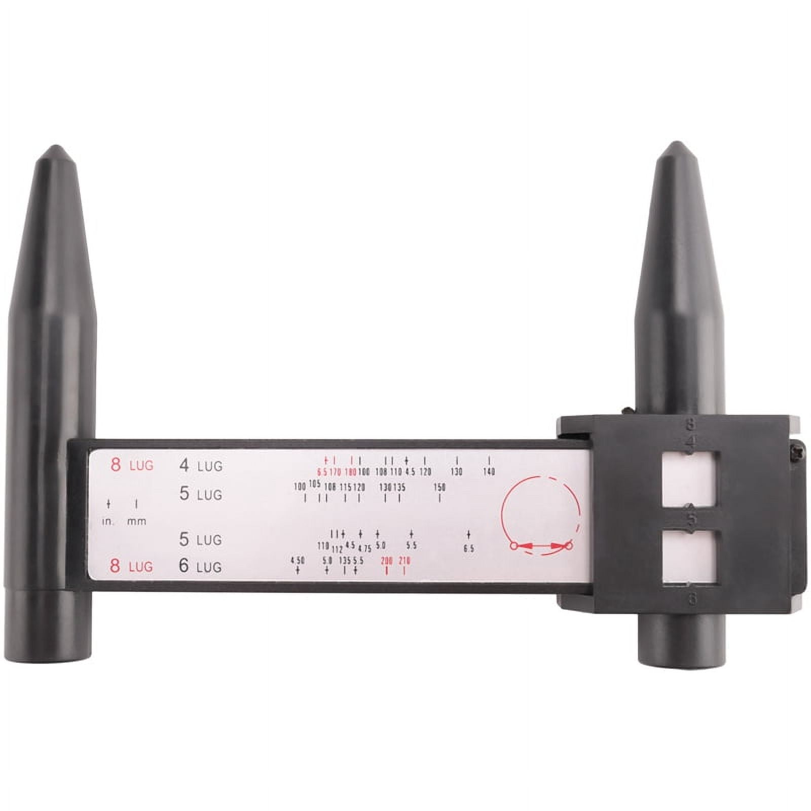 PCD Gauge Ruler Rim Car Wheel Bolt Pattern Measuring Gauge Tool Hole 4 ...