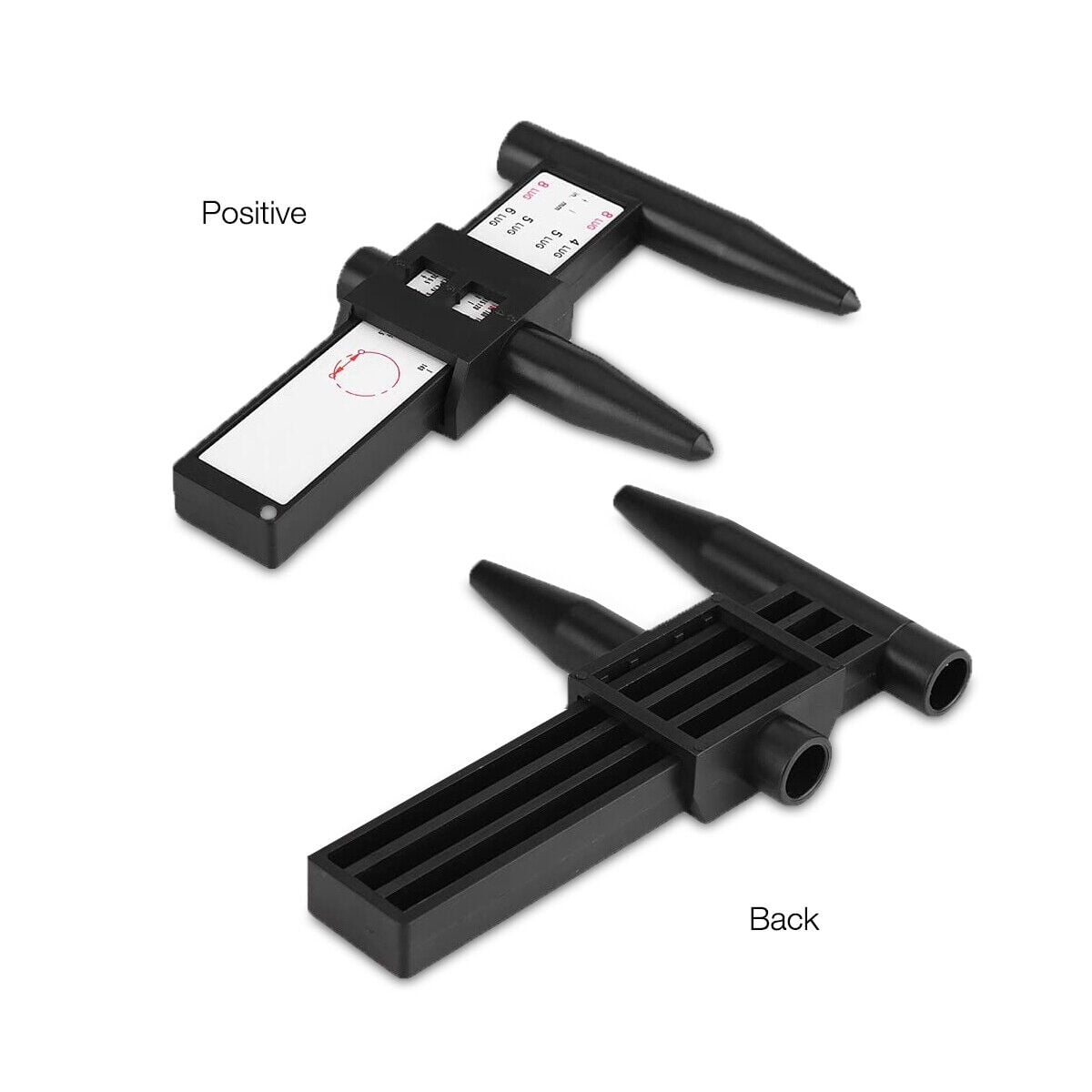 PCD RULER WHEEL RIM BOLT CIRCLE PATTERN SLIDING MEASURING TOOL GAUGE 4 ...