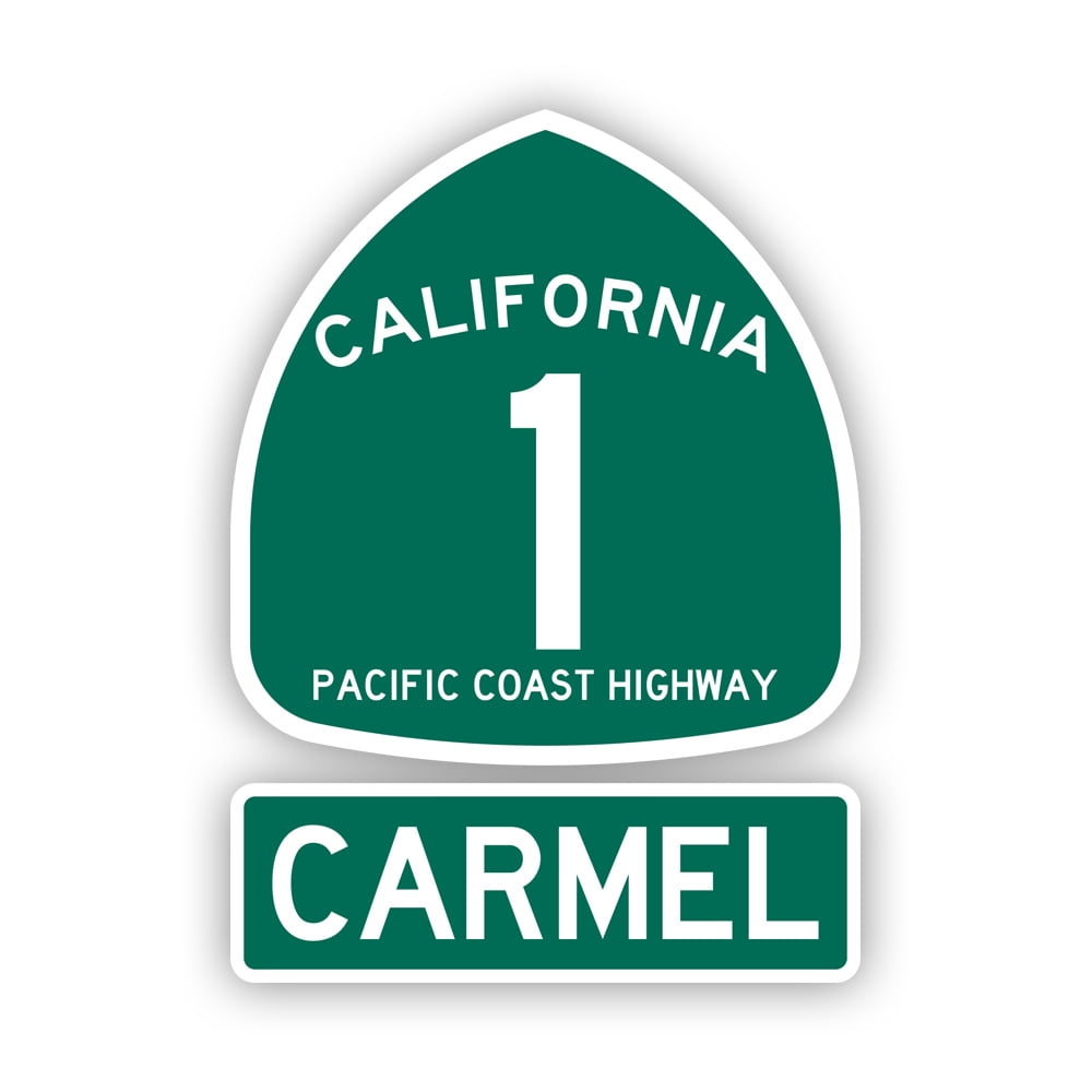 PCH 1 Carmel Sign Sticker Decal - Self Adhesive Vinyl - Weatherproof ...