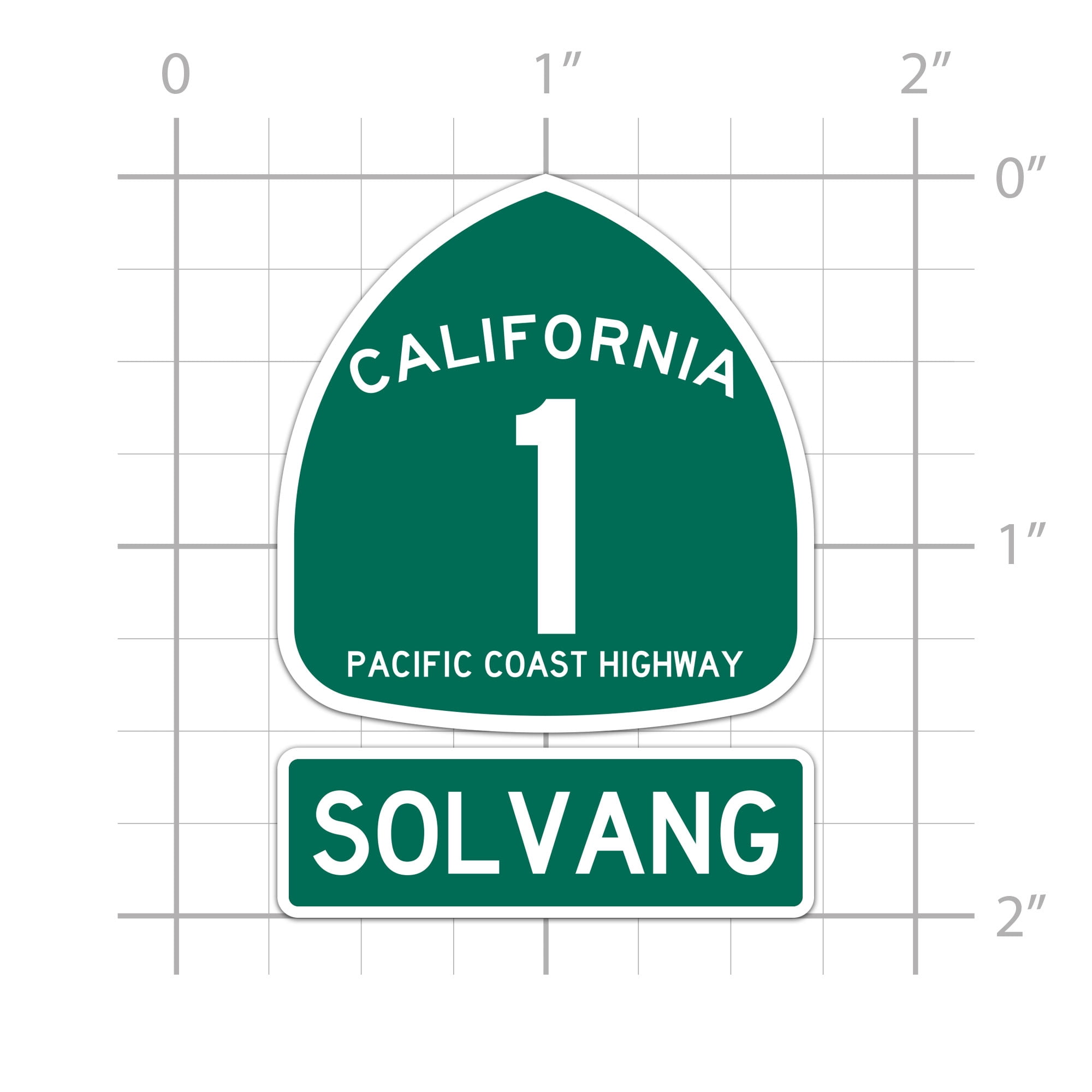 PCH 1 Solvang Sign Sticker for water bottle phone tumbler hard hatpch1 ...