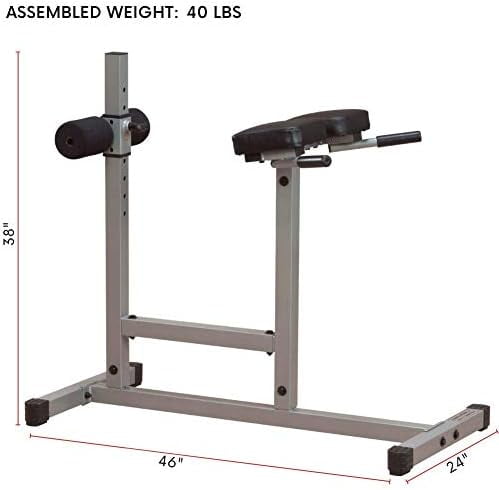 (PCH24X) Back Hyperextension Machine for Lower Back Extension, Ab ...