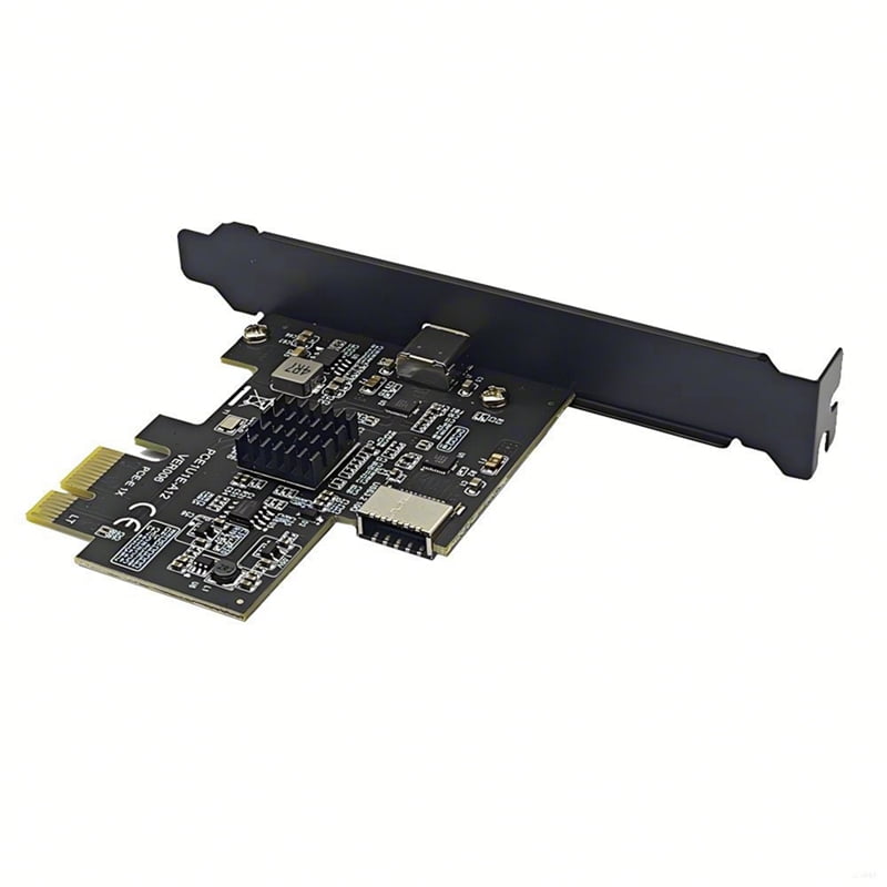 PCI-E 1X to Type-E + Type-C Expansion Card USB3.2 GEN2 10Gbps ASM3142 ...