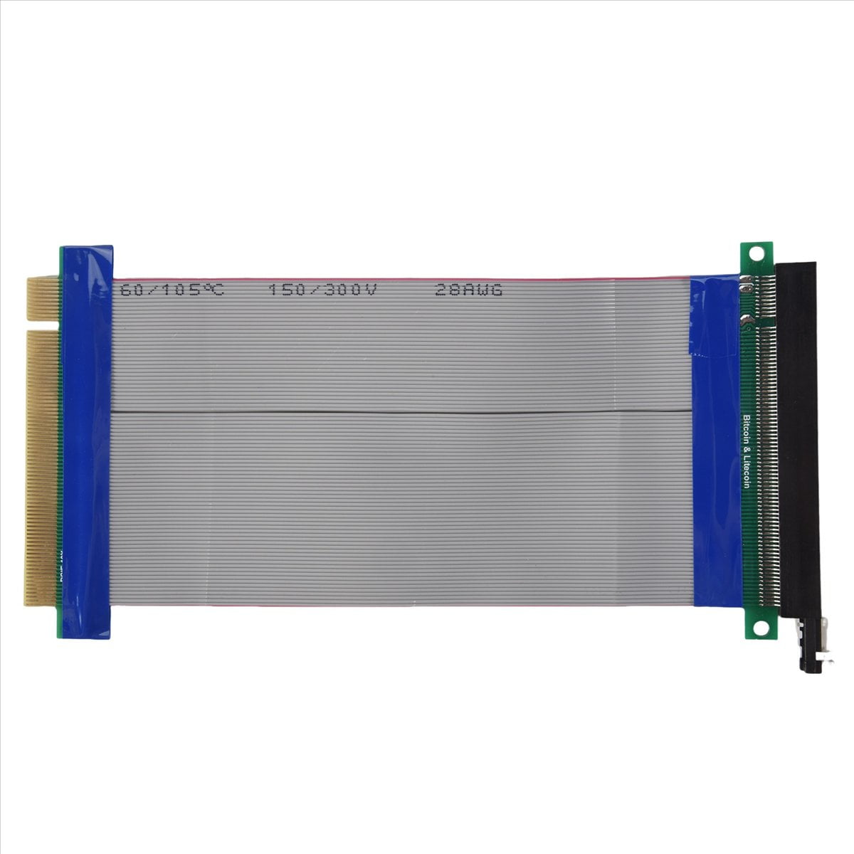 PCI-E Express 16X Riser Card Extender Extension Cable Ribbon Flex ...