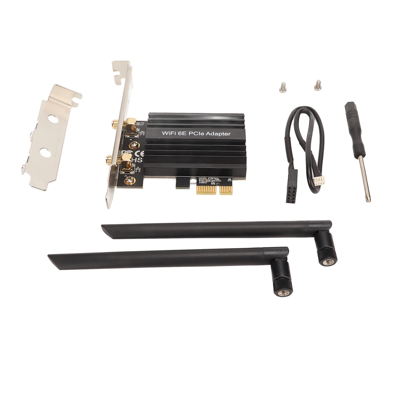 PCI E Network Card WiFi 6E AX5400 BT5.2 Built in Heat Sink Triple Band ...
