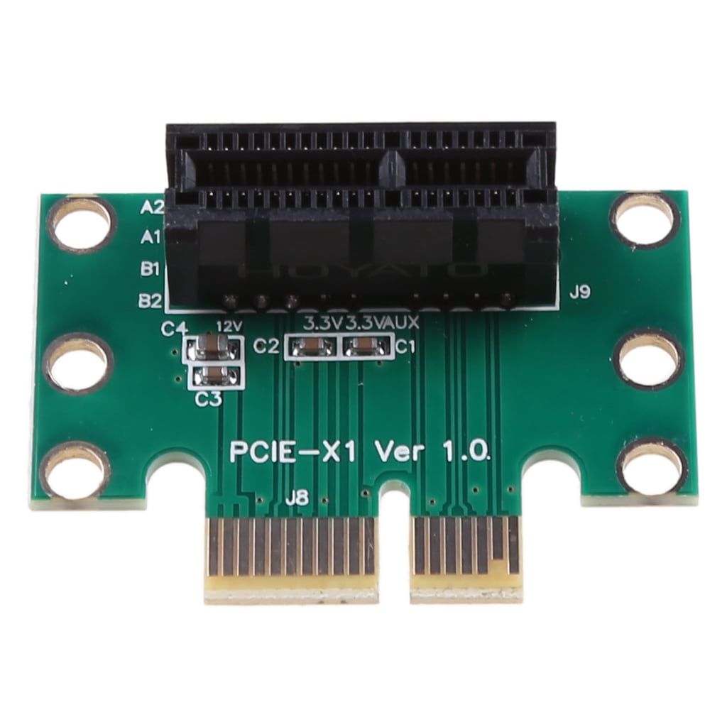 PCI-E PCI Express X1 Adapter Riser Card PCIE X1 to X1 Slot Converter ...