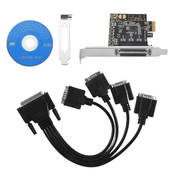 PCI-E Serial Port Card Pcie to 4 Serial Port RS232 9-Pin Industrial ...