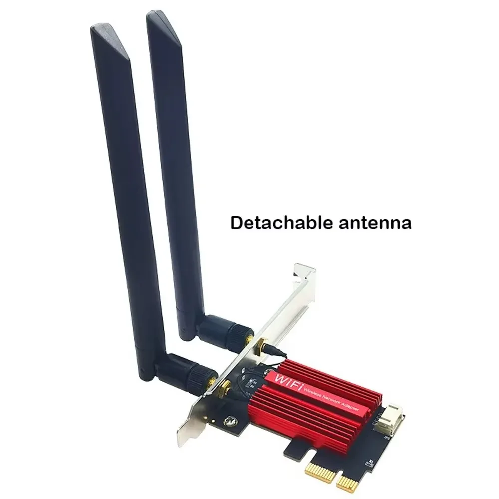 PCI-E Wireless Adapter WiFi 5 Network Card AC1200 Dual Band 2.4G/5GHz ...