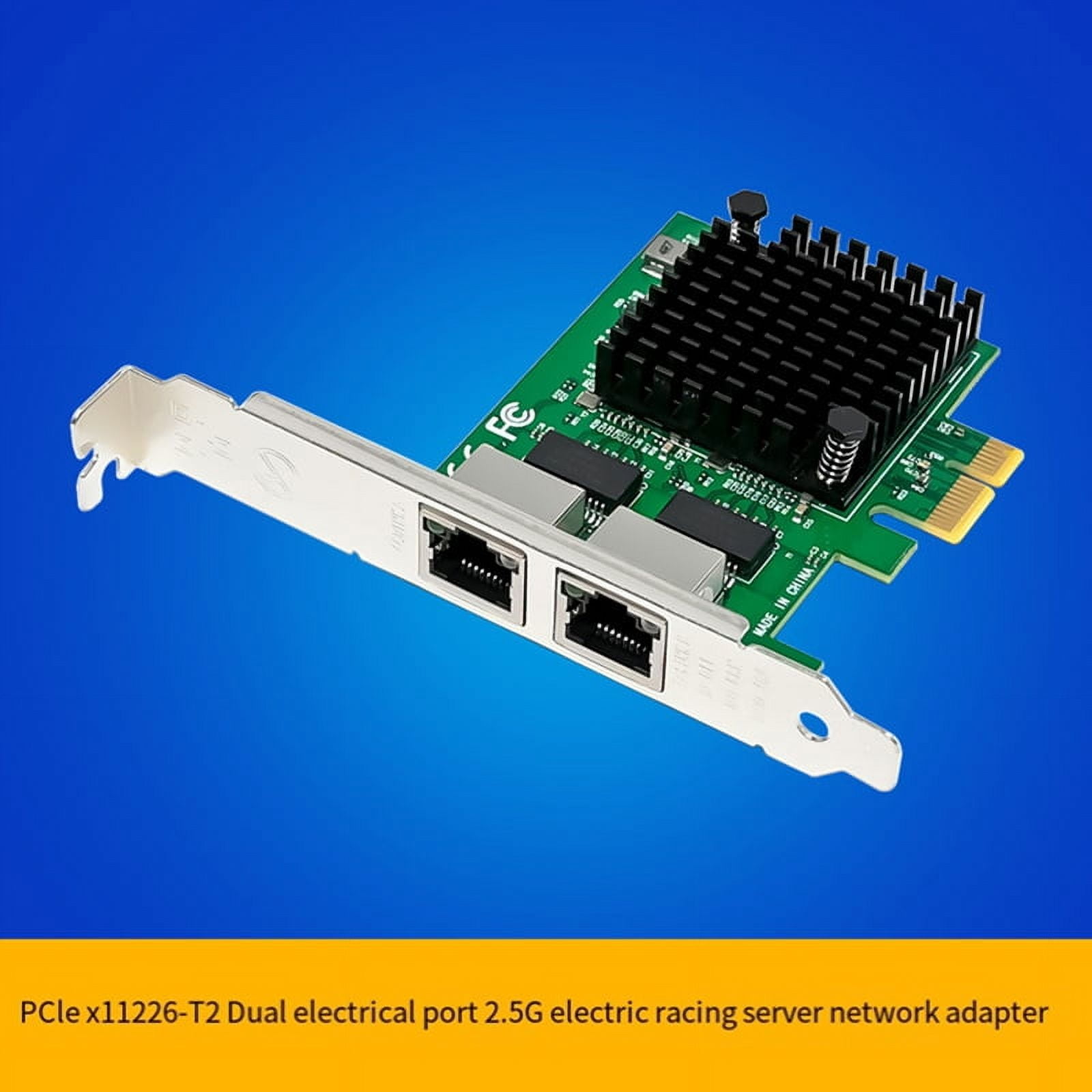 PCI-E X1 2.5G Server Network Card Dual-Port Gigabit Network Card I225-V ...