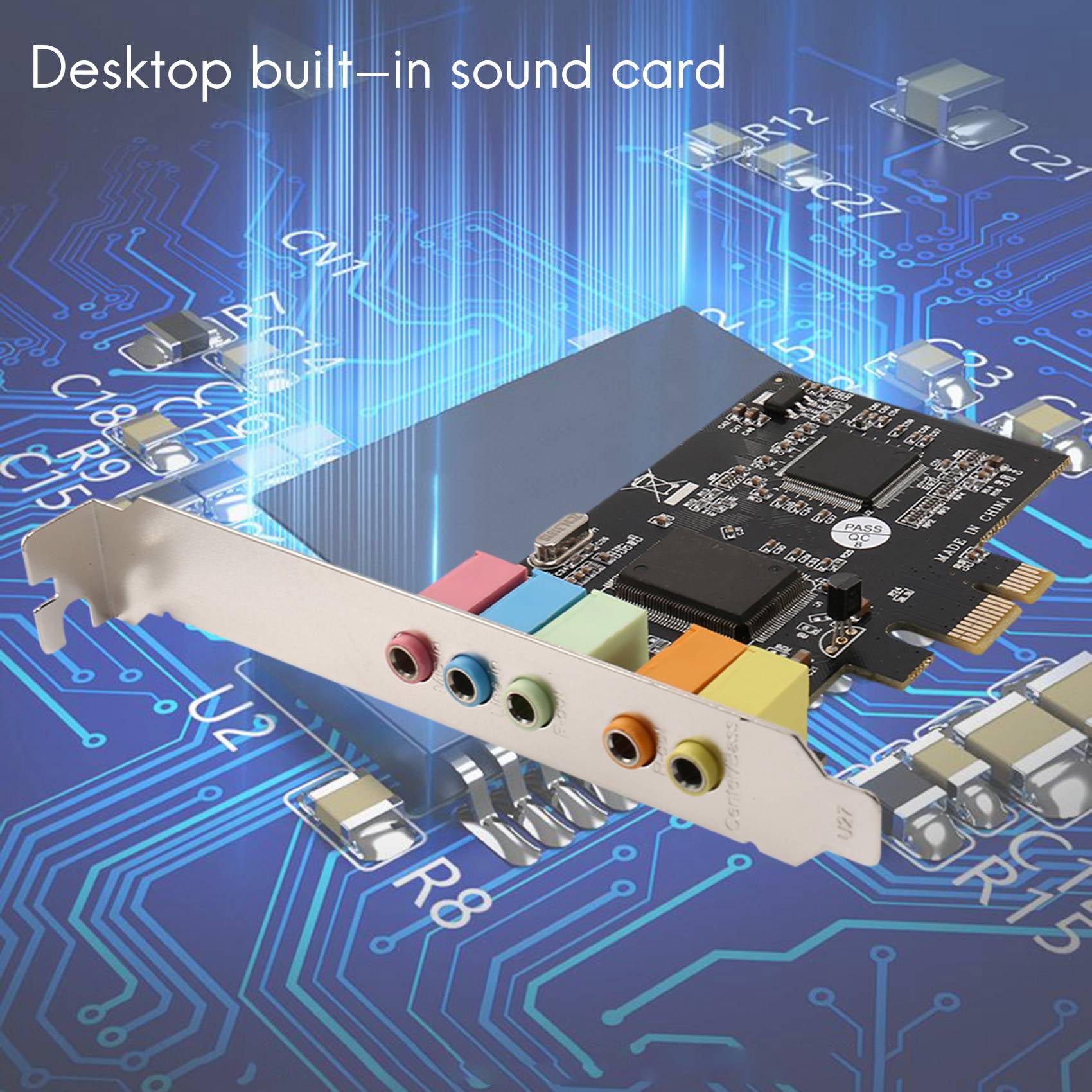 PCI-E X1 CMI8738 Chip 32/64 Bit Sound Card Stereo 5.1 Channel for P ...