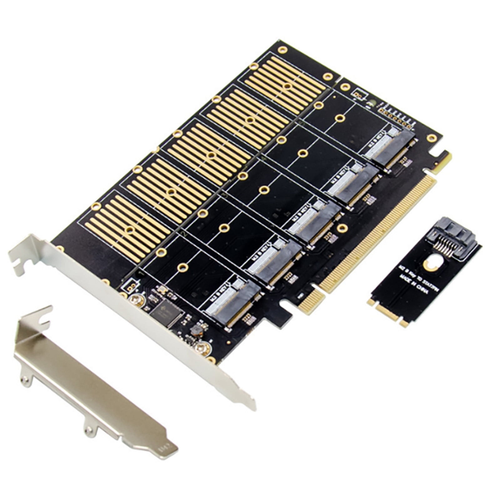 PCI-E X16 for M.2 B for Key 5-port NGFF+Sata Expansion Card JMB585 for ...