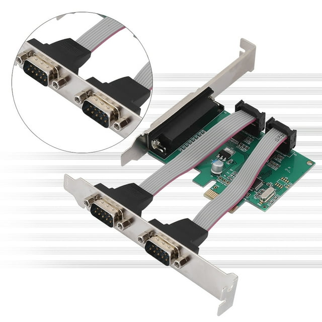 PCI-E to 2 Serial Card 1 Parallel Port Card Desktop PCI Expansion Card ...