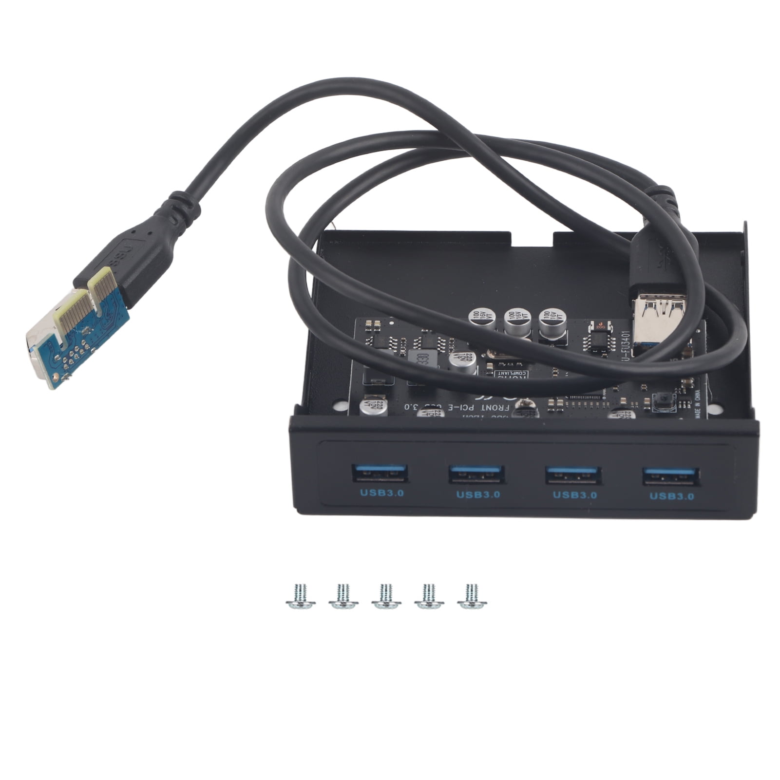 PCI-E to 4xUSB3.0 for NEC720201 Chip Front Floppy Bay Adapter Expansion ...