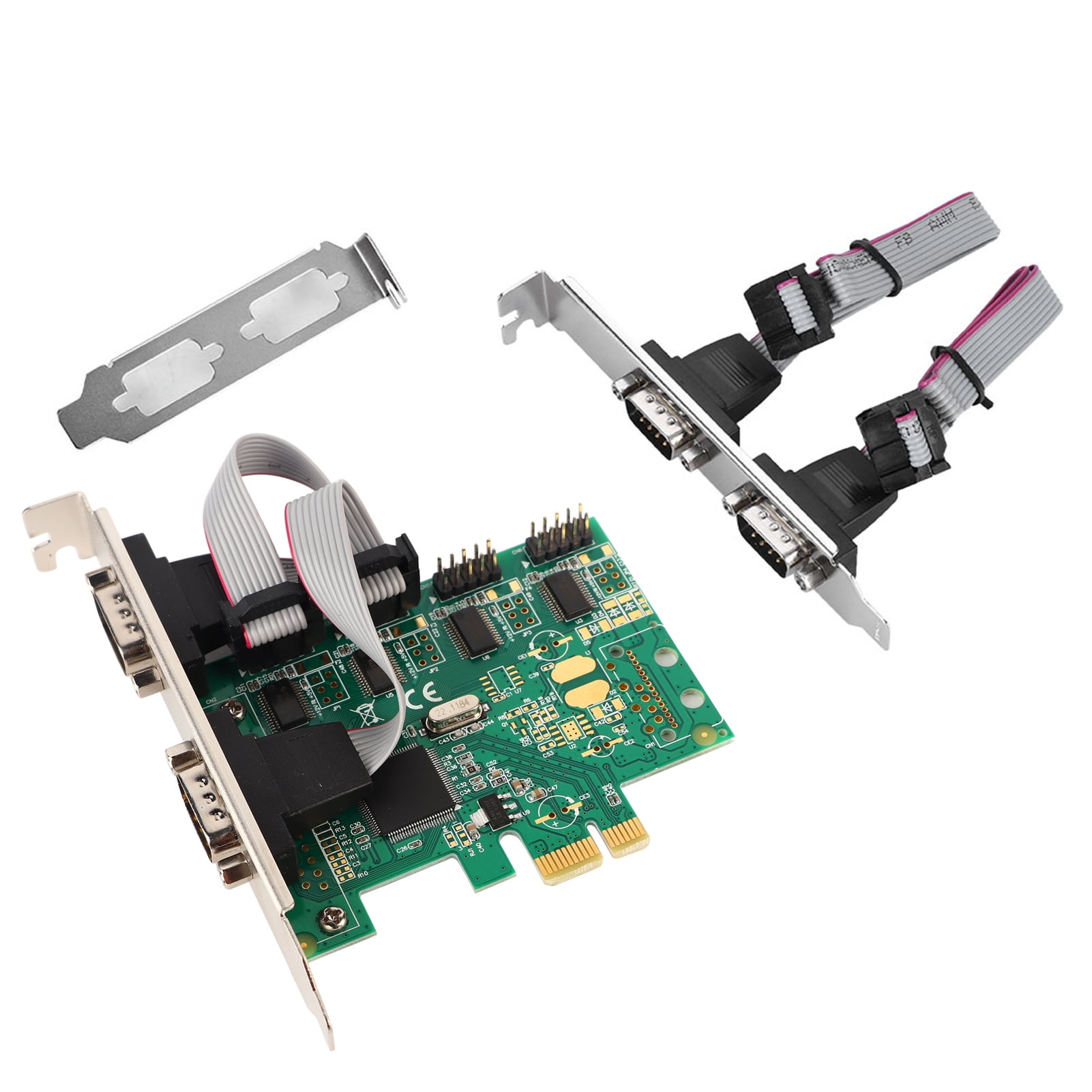 PCI-E to RS232 4 port Serial Port Converter PCI Express Controller ...