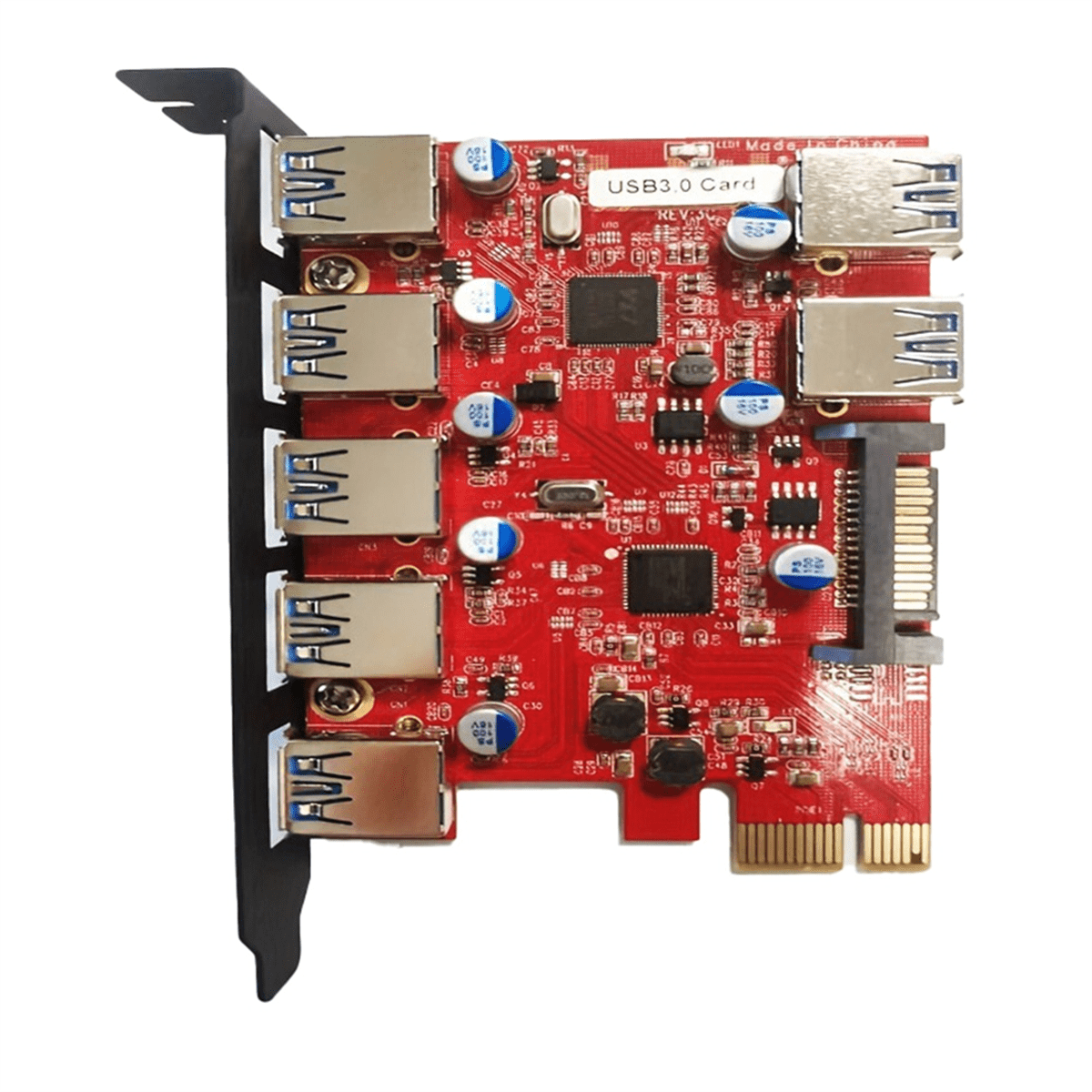 PCI-E to Type-C (2),Type-A (5) USB 3.0 5-Port PCI Express Expansion ...