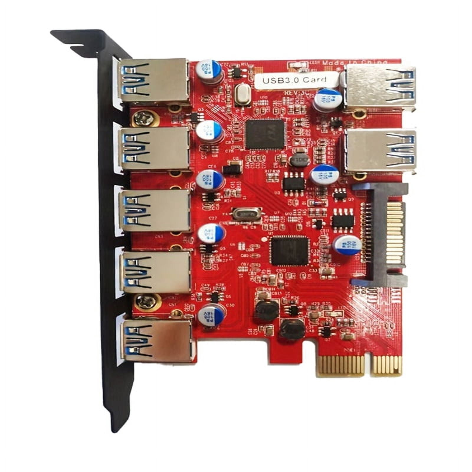 PCI-E to Type-C (2),Type-A (5) USB 3.0 PCI Express Expansion Card ...