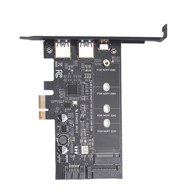 PCI-E to USB 3.0 PCI Express Card Incl.1 USB C and 2 USB A Ports, M.2 ...