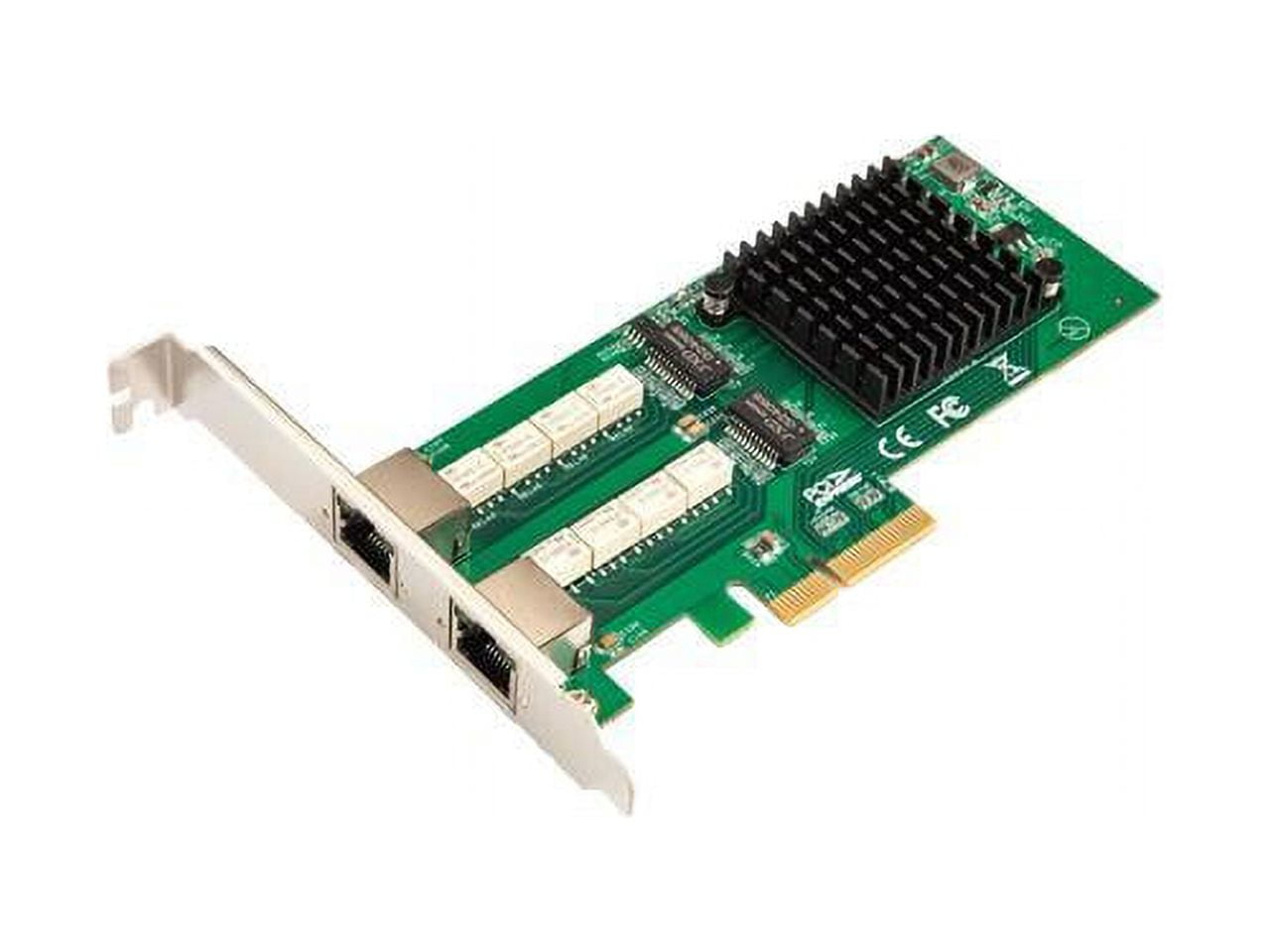PCI-Express 2.1 (5 GT/s), Dual Port (2x RJ45) Copper Gigabit Ethernet ...