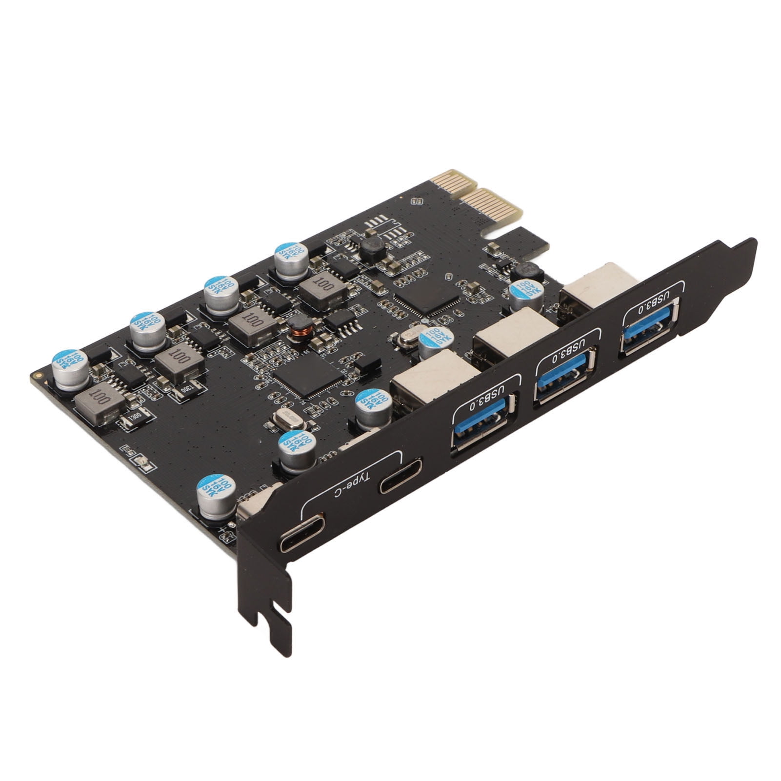PCI Express Adapter Card USB3.1 High Speed 5Gbps 5 Ports External PCIe ...