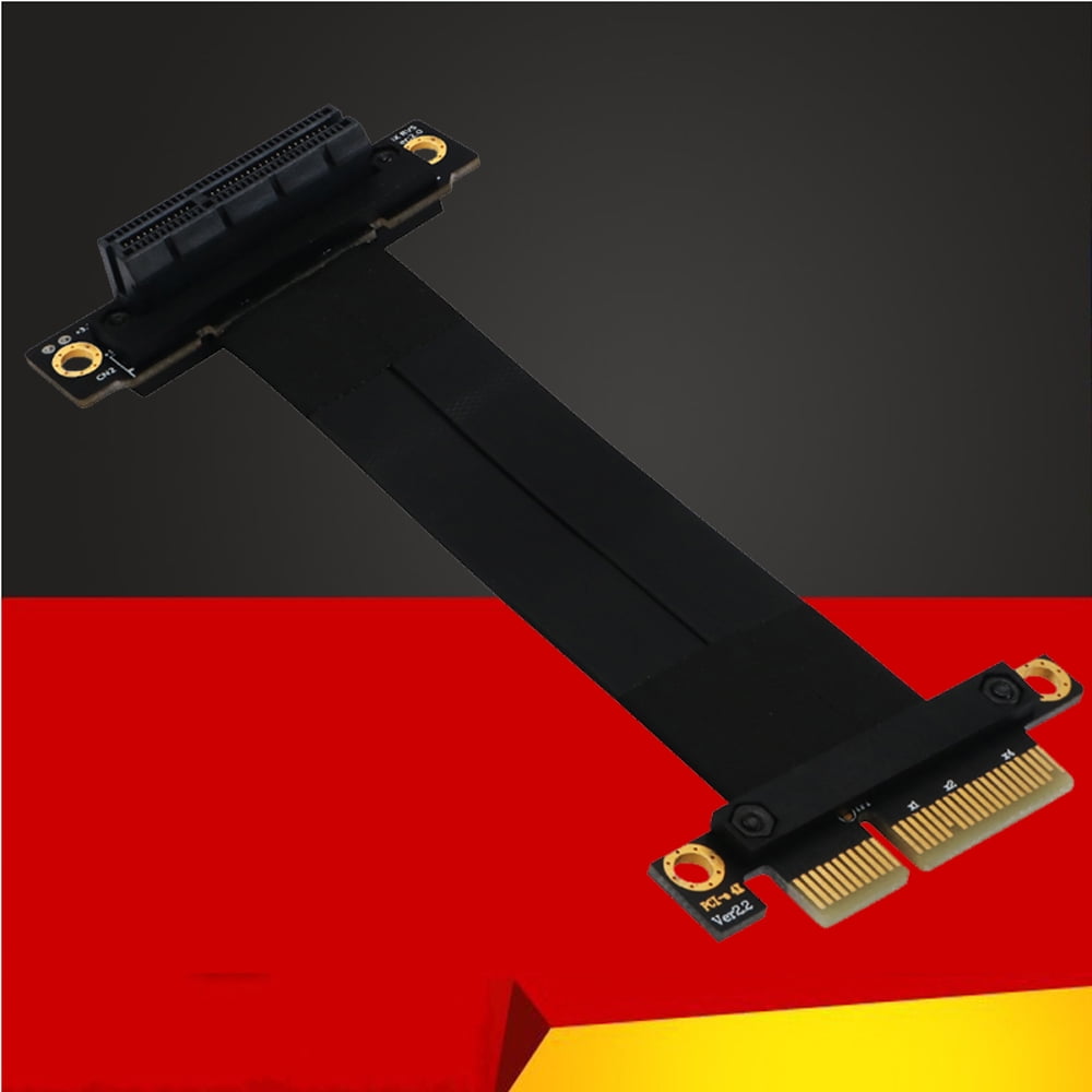 PCI Express Extension Cable Riser Graphics Cards PCI-E 4X Flexible ...