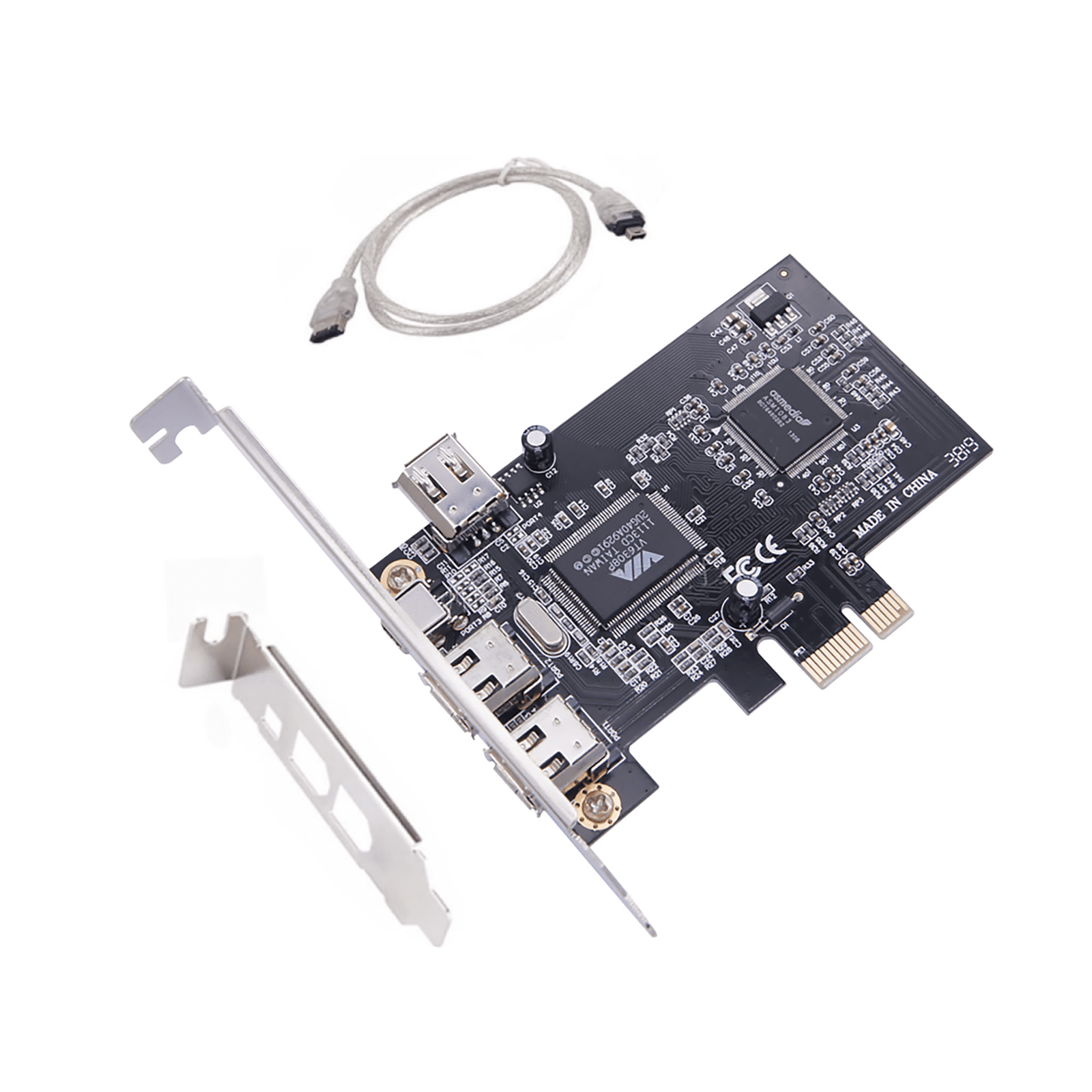 PCI-Express Firewire Adapter Card Full Duplex with Data Transfer ...