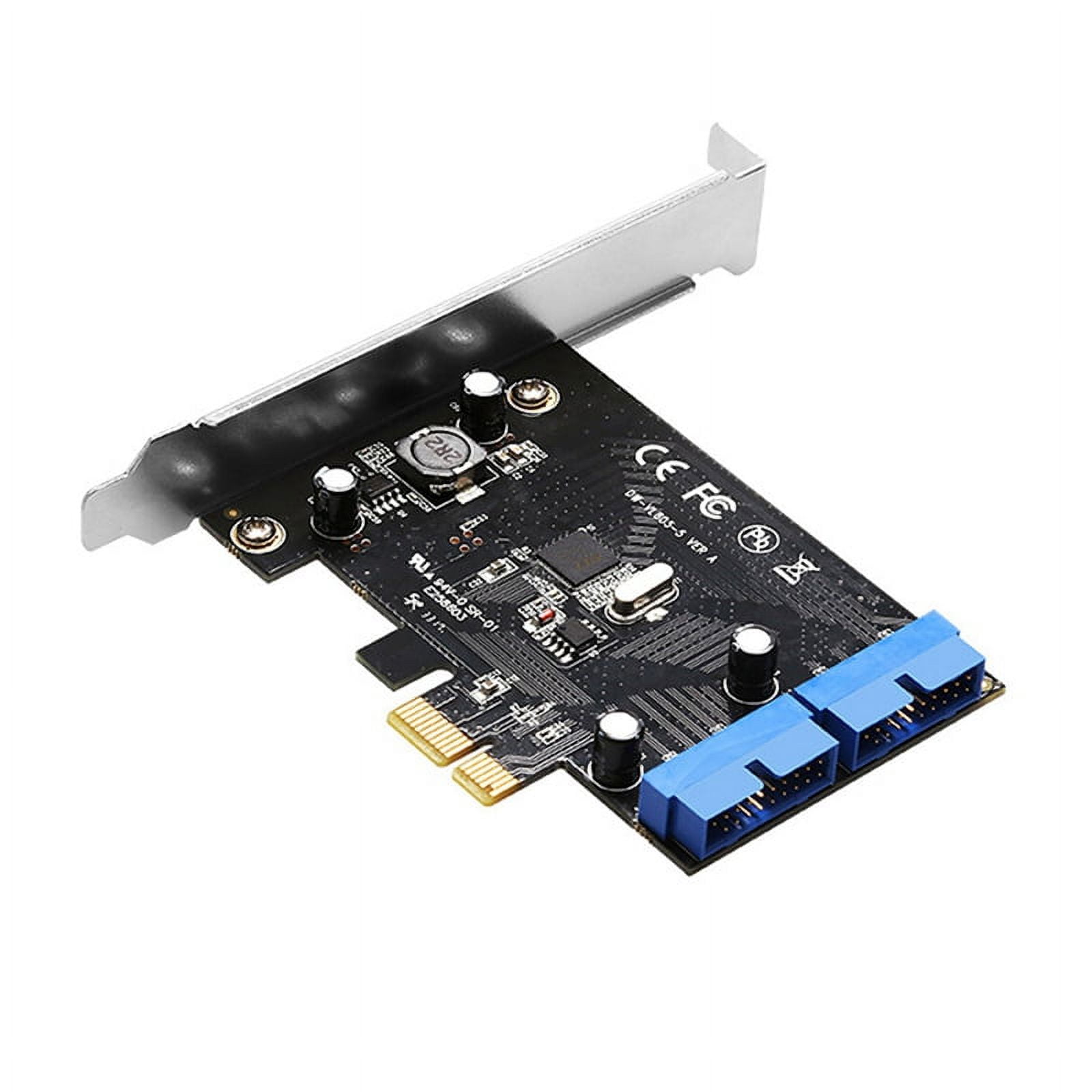 PCI Express USB 3.0 19 Pin Expansion Card PCIE 1X to 2 Ports USB 3 19 ...