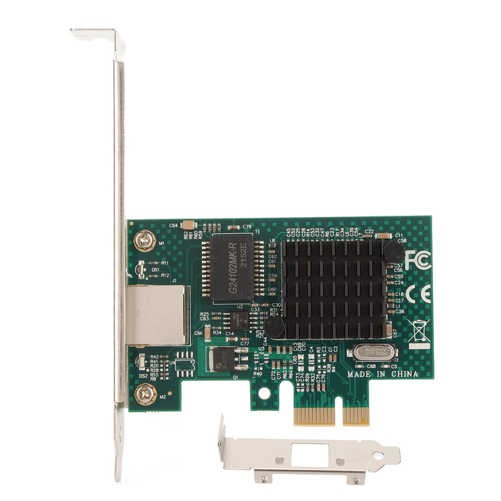 PCI Express X1 Network Card Single Port Plug and Play PCB 1G Ethernet ...