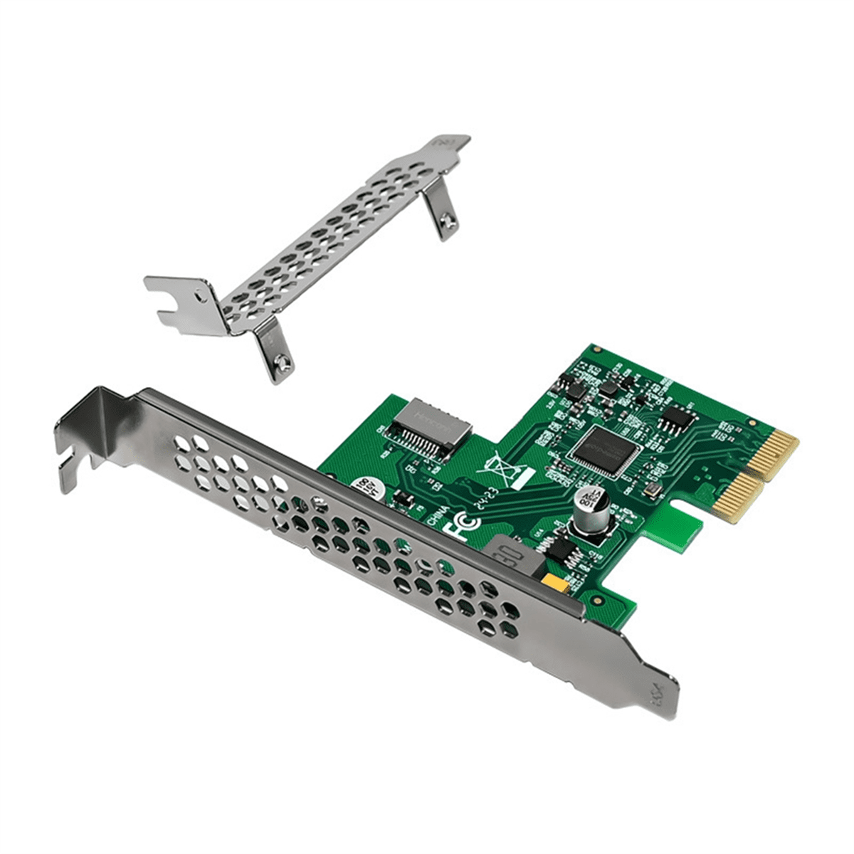 PCI Express X2 Single Port TYPE-E USB3.1 10Gbps Expansion Card ...