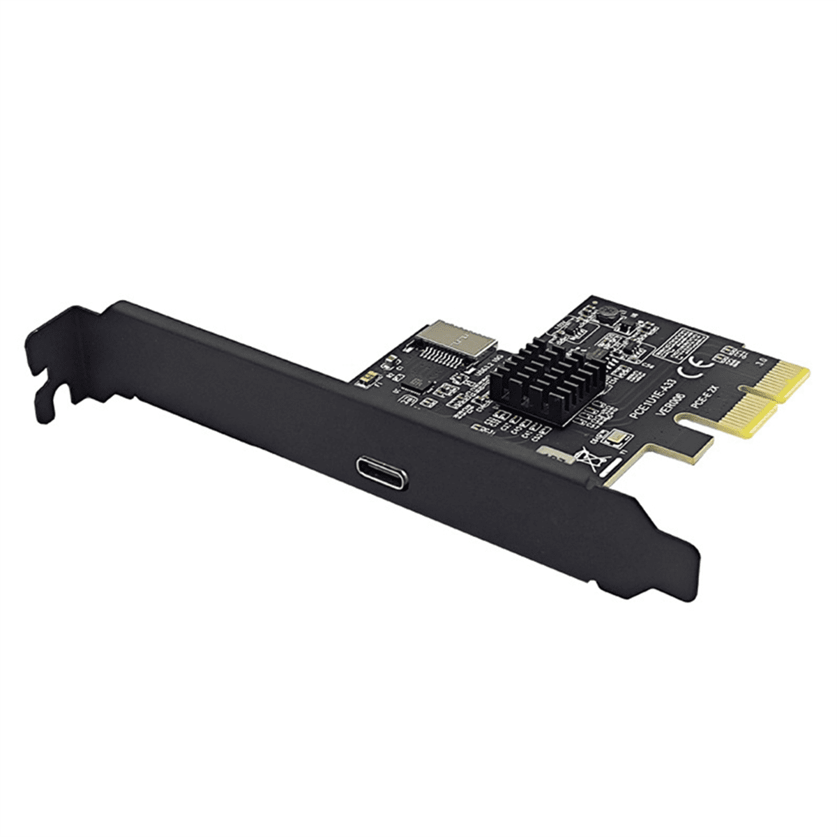 PCI-Express X2 to Type-E + Type-C Expansion Card USB3.2 GEN2 10Gbps ...