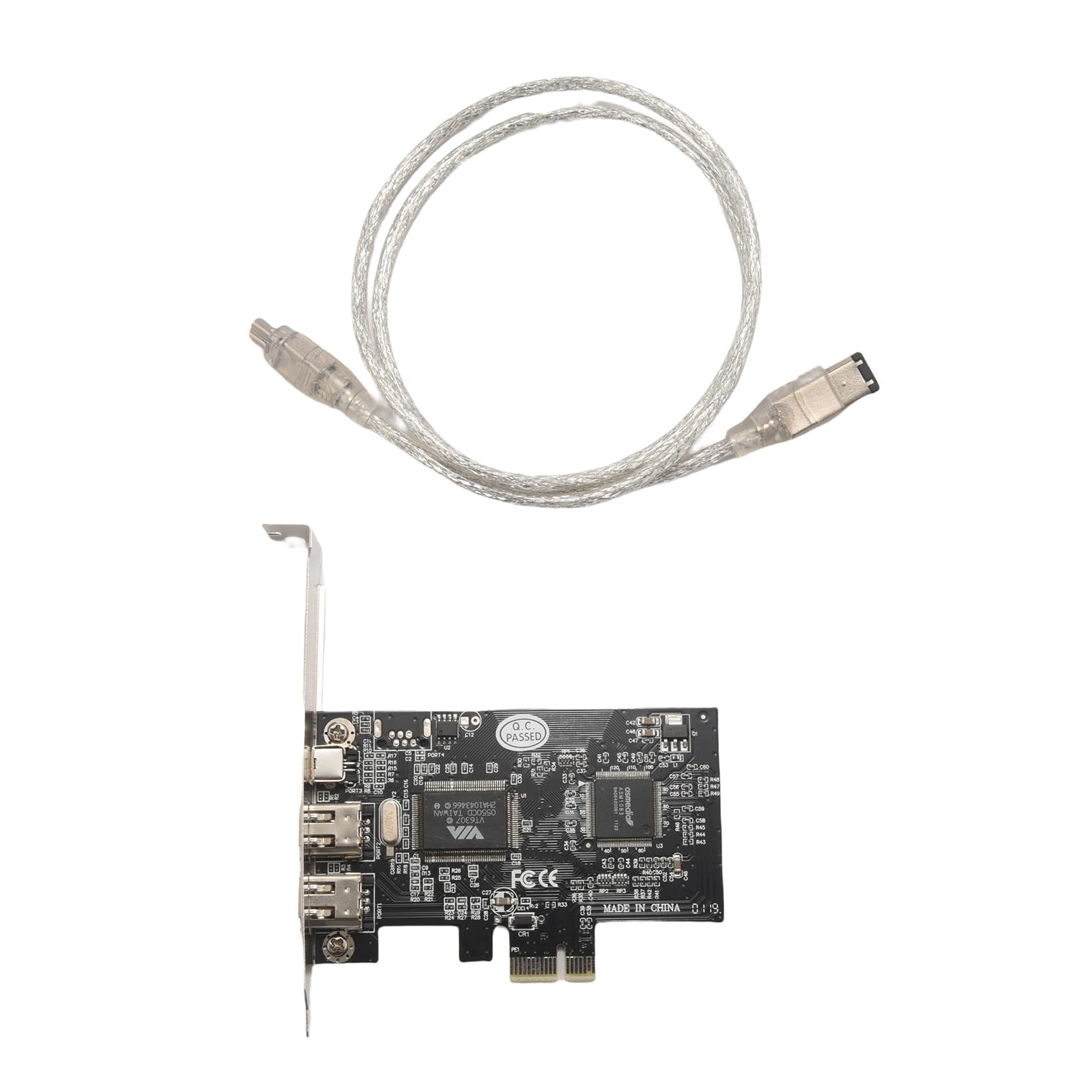 PCI Express x1 PCI-E FireWire 1394a IEEE1394 Controller Card 3 Port For Desktop - Walmart.com