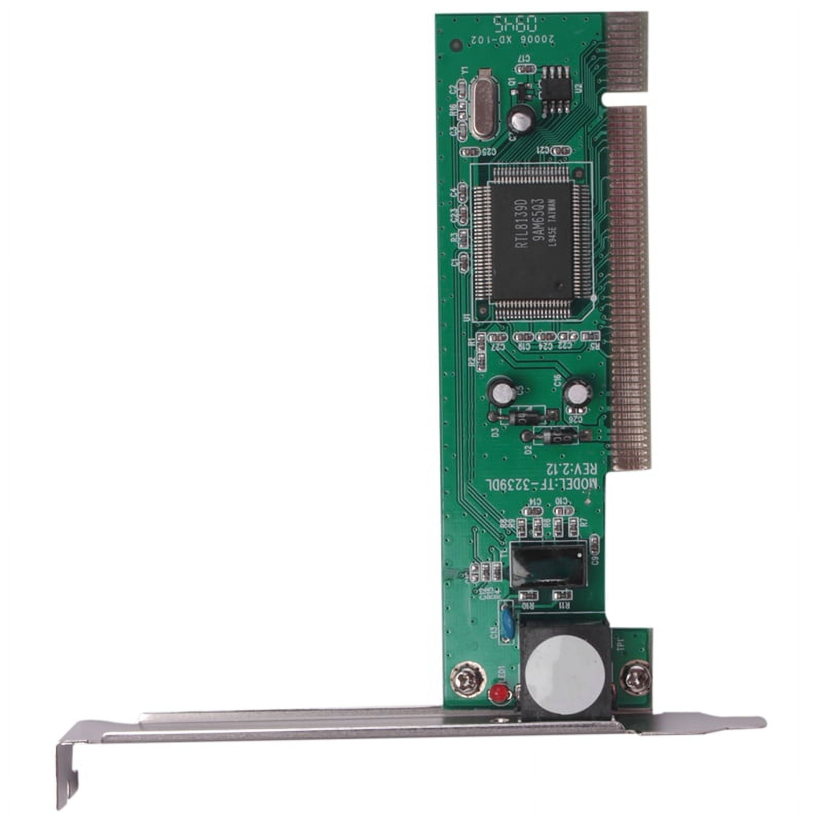 PCI Network Card RTL8139D Expansion 100Mbps RJ45 Ethernet LAN Desktop ...