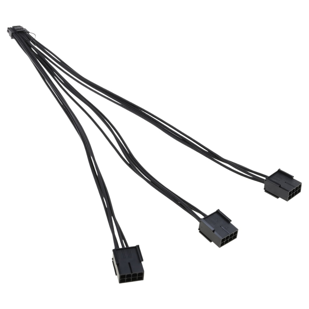16Pin to 3/4x 8(6+2) Pin PCIE GPU Cables Sleeved Extension Cable Mini ...