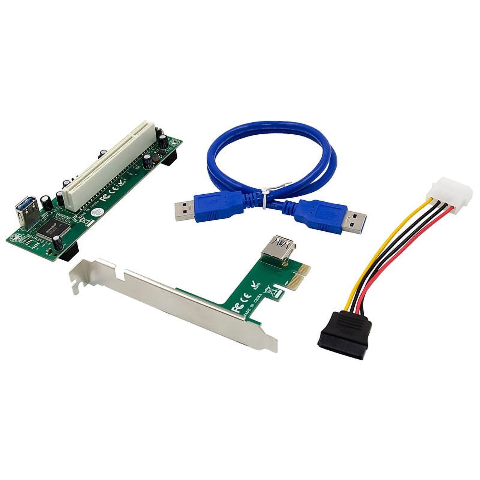 PCI- to PCI Adapter Card PCIe to Pci Slot Expansion Card with 4 Pin ...