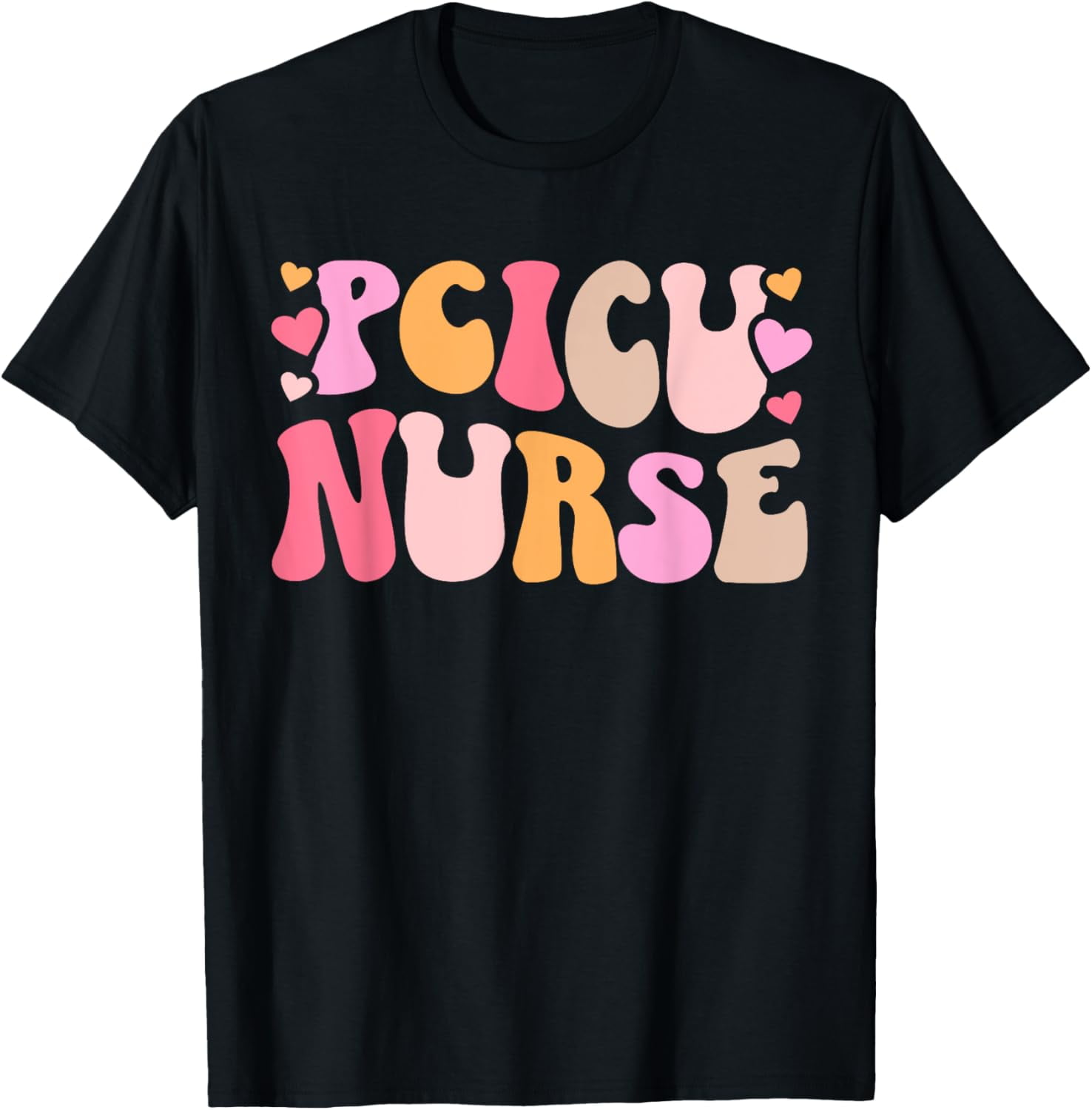 PCICU Nurse Groovy Pediatric Cardiac Intensive Care Unit T-Shirt ...