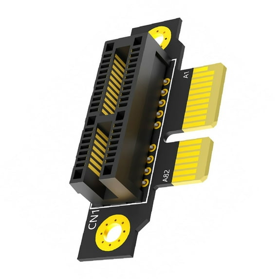 PCIE 1X 90 Degree Reverse Male to Female Risers Card for 1U Servers ...