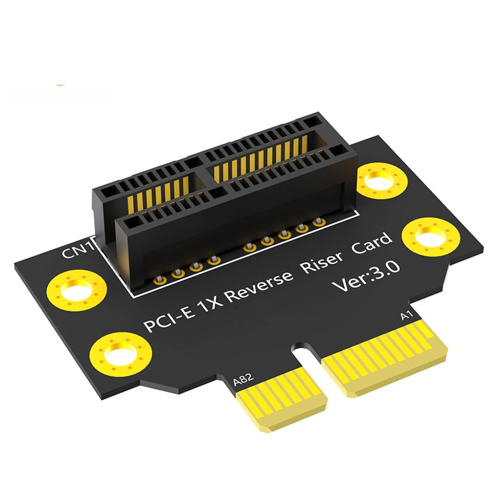 PCIE 1X Slot Reverse Card 90 Degree Reverse Male to Female Risers Card ...