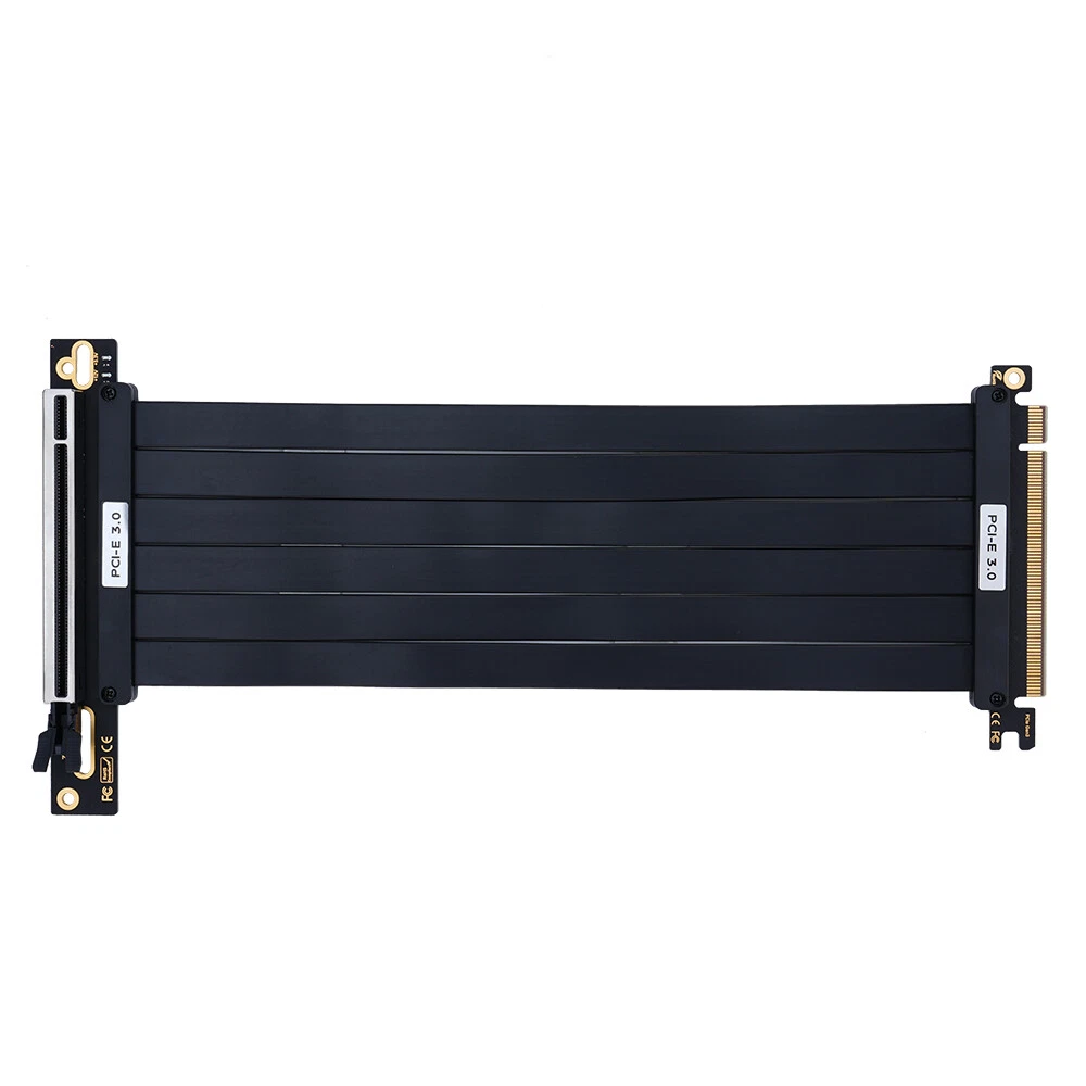 PCIE 3.0 16x Riser Cable Graphics Card Extension 90° GPU Expansion Card ...