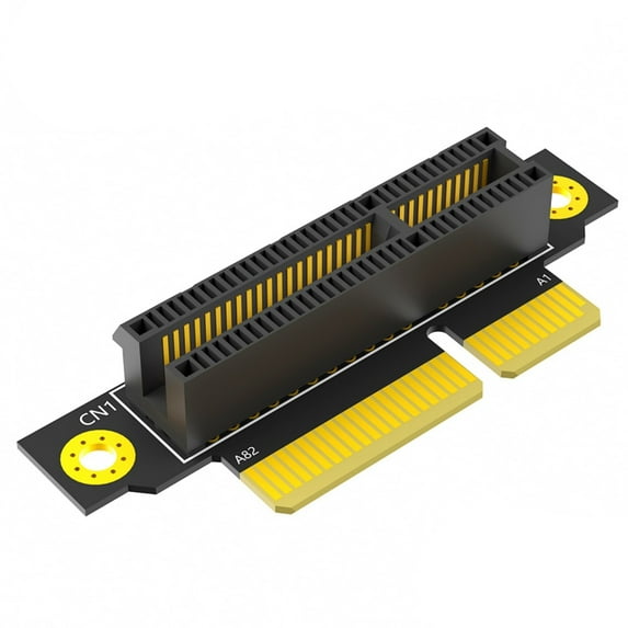 PCIE 4X 90 Degree Reverse Male to Female PCIE 4X to 4X Converters ...