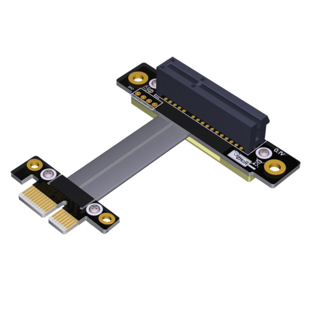 PCIE 4X To 1X Extender 180/90Degree Extension Adapter Fast Speed Data ...